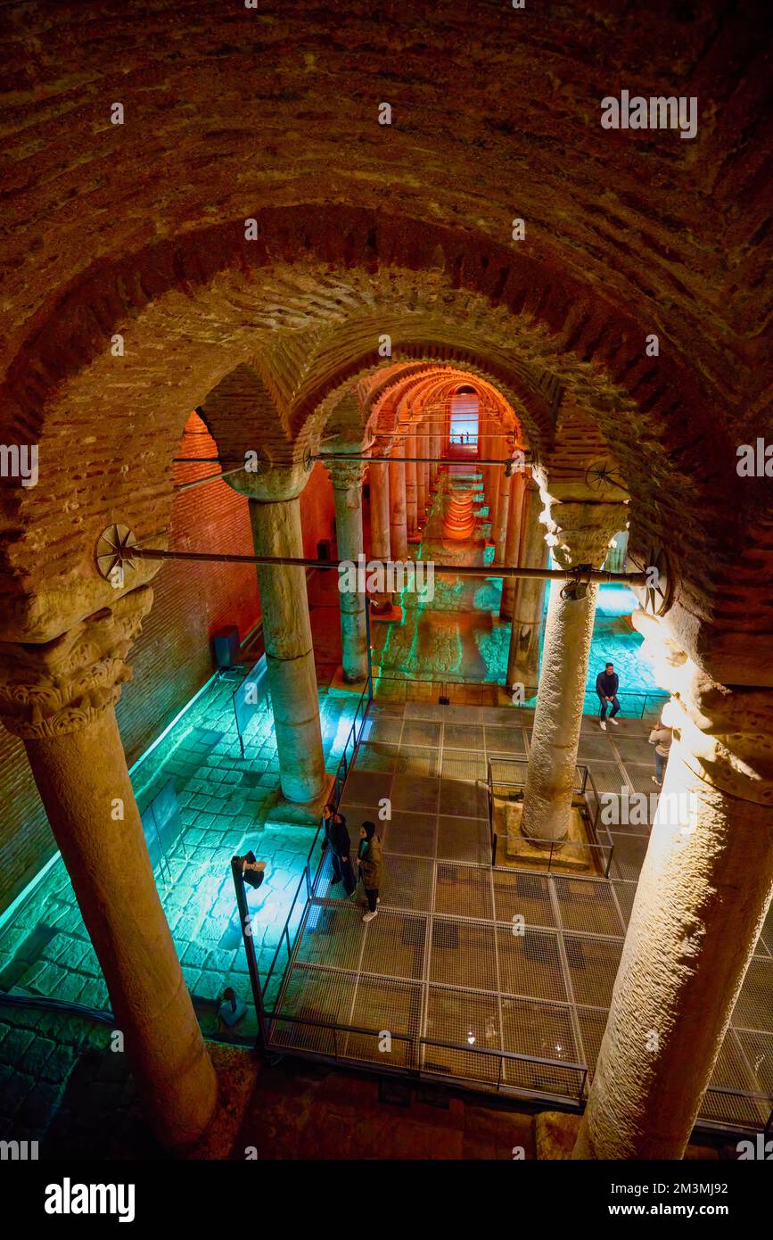 Istanbul Turkey November 29 2022. the Basilica Cisterns is the largest ...