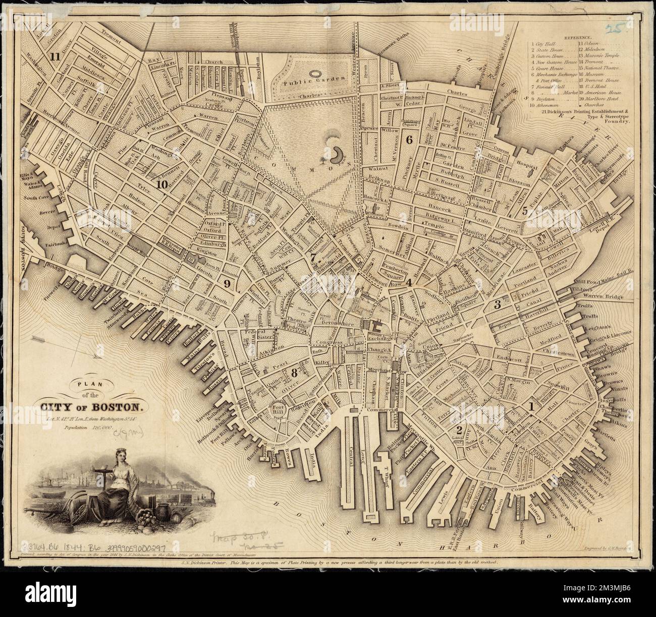 Plan of the city of Boston , Boston Mass., Maps Norman B. Leventhal Map ...