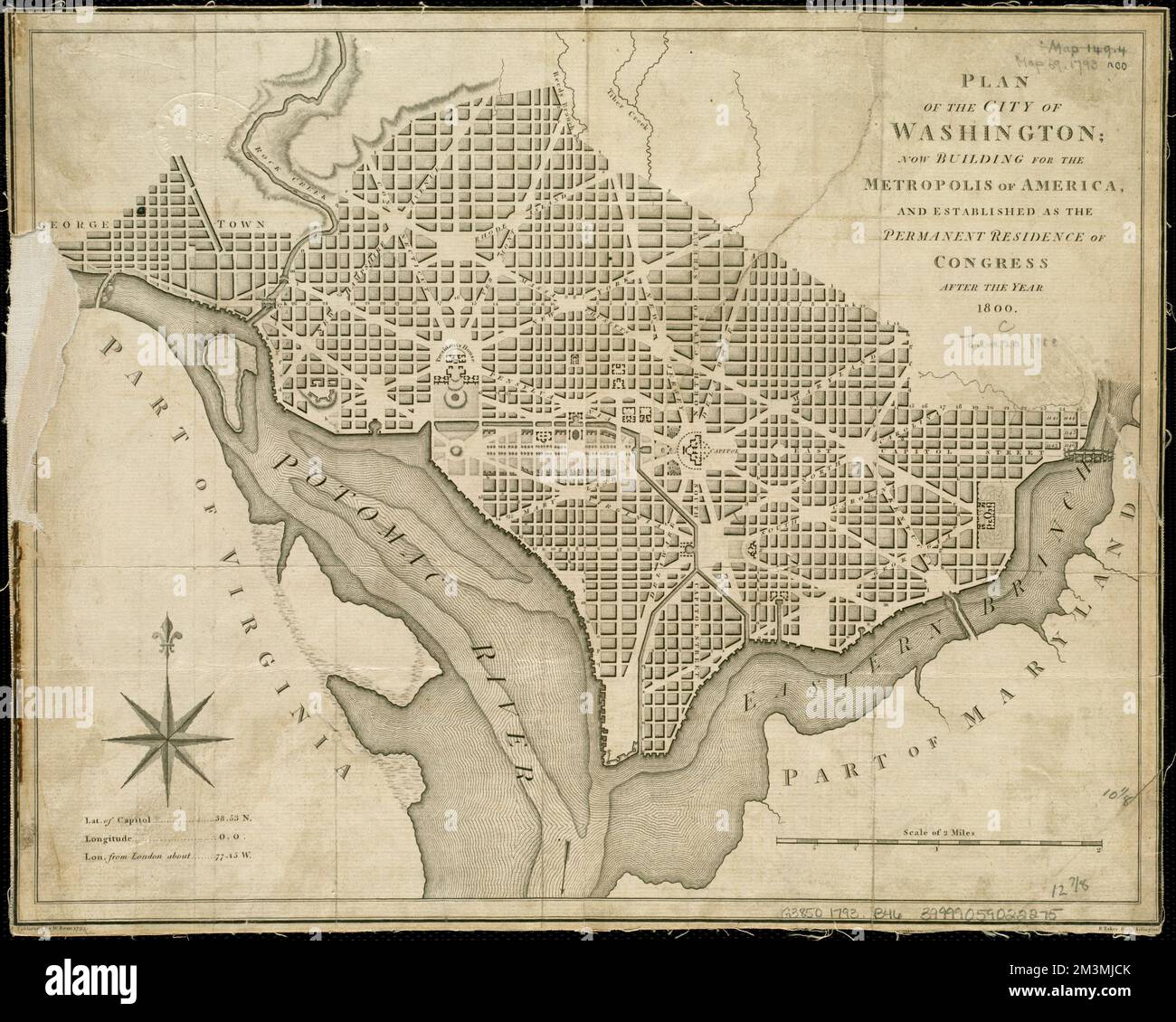 Plan of the city of Washington : now building for the metropolis of ...