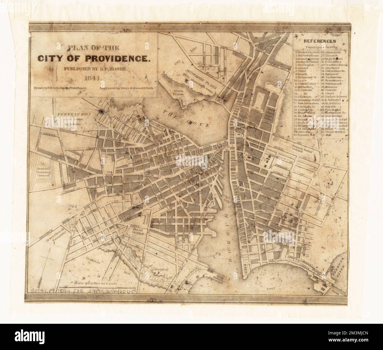 Plan of the city of Providence , Streets, Rhode Island, Providence ...