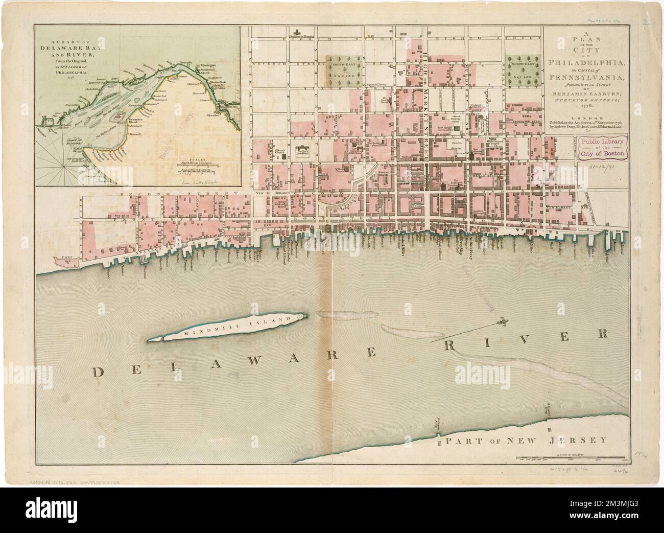 A plan of the city of Philadelphia, the capital of Pennsylvania, from ...
