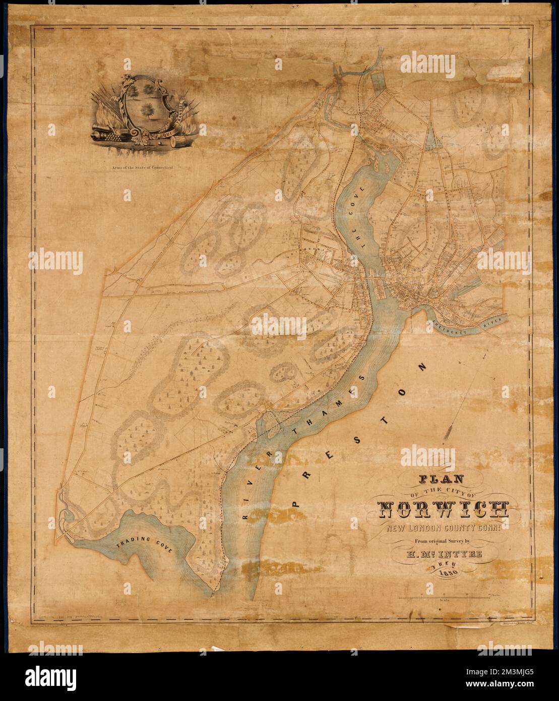 Plan of the city of Norwich, New London County, Connt , Real property ...
