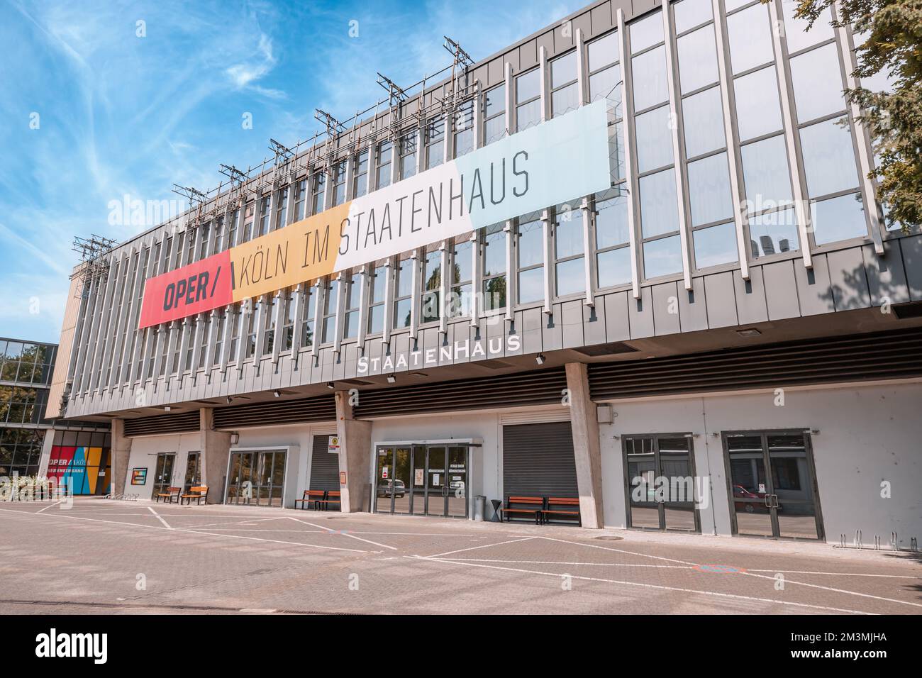 30 July 2022, Cologne, Germany: Opera house in Staatenhaus Koln ...