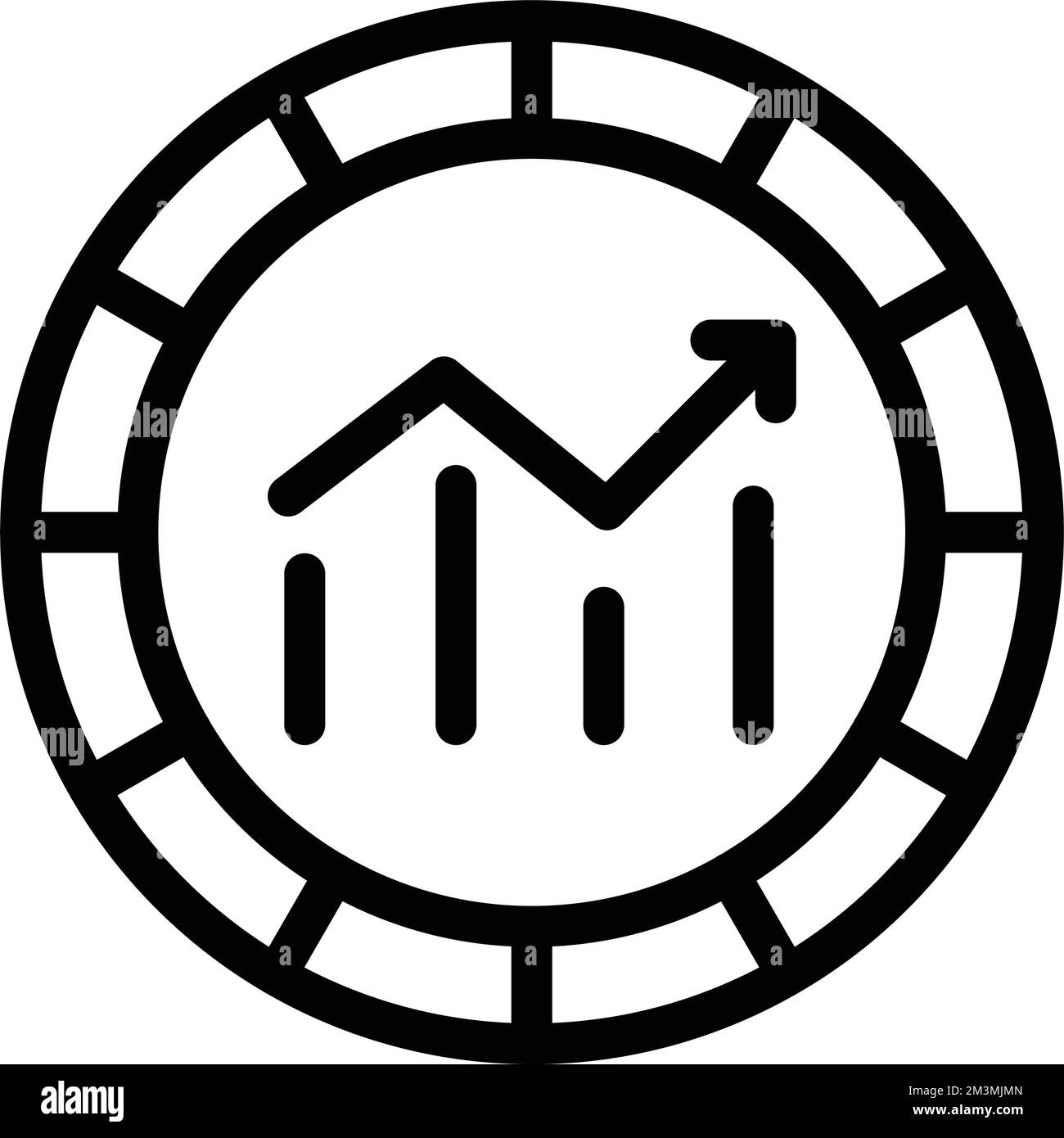 Market Trends Vector Illustration Line Icon Design Stock Vector Image ...