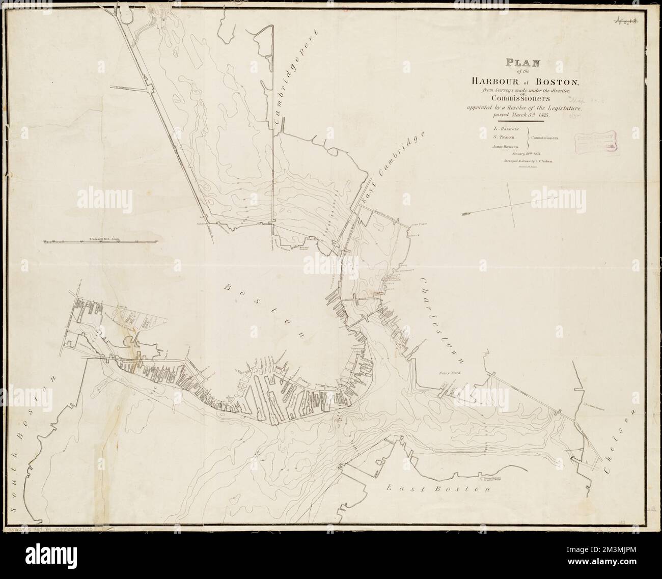 Plan of the harbour of Boston, from surveys made under the direction of ...