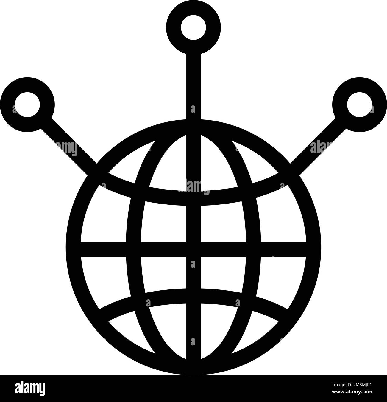 Globalization Vector Illustration Line Icon Design Stock Vector Image ... Globalization Vector Illustration Line Icon Design Stock Vector Image ...