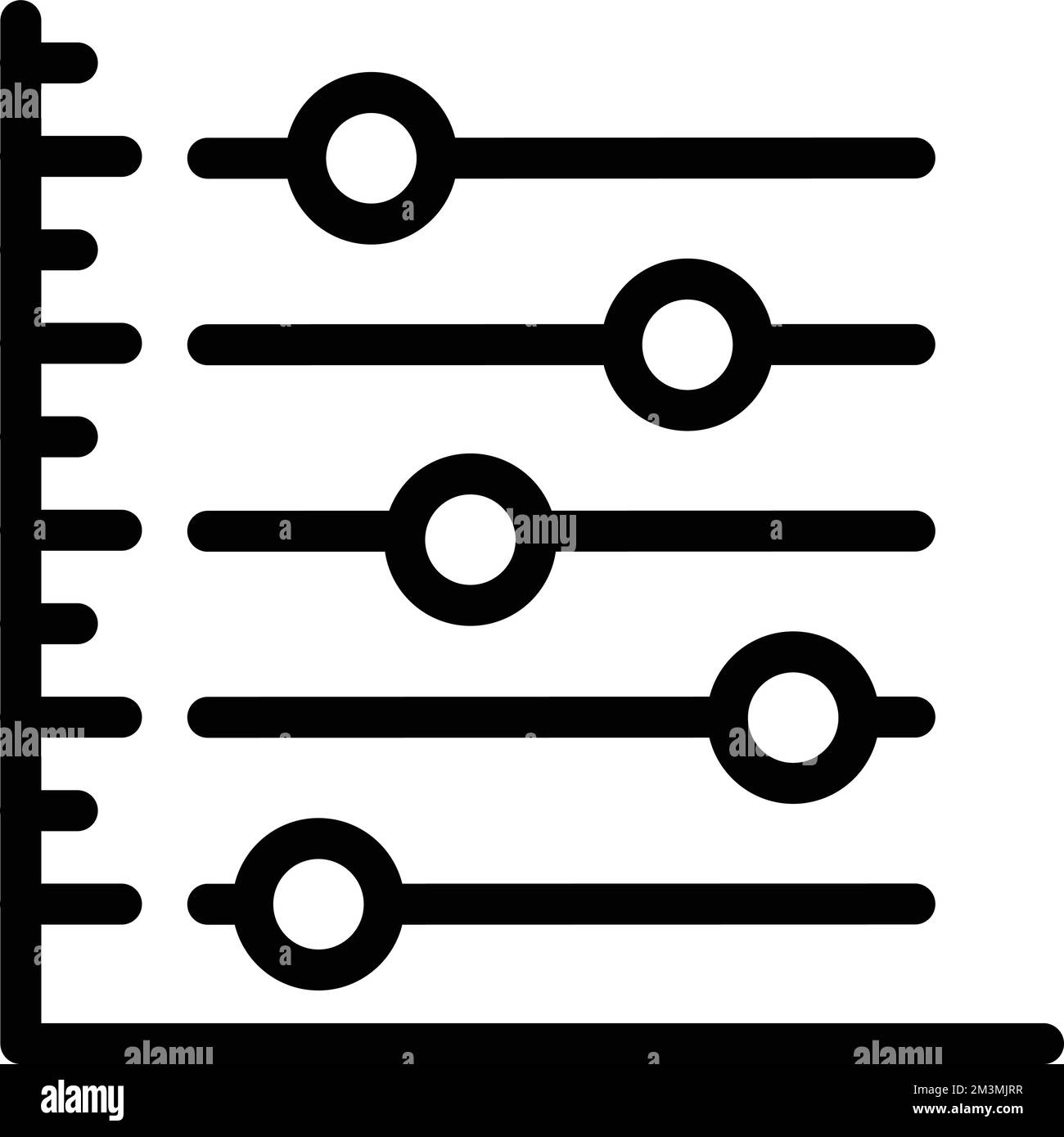 Scatter Graph Vector Illustration Line Icon Design Stock Vector Image & Art - Alamy