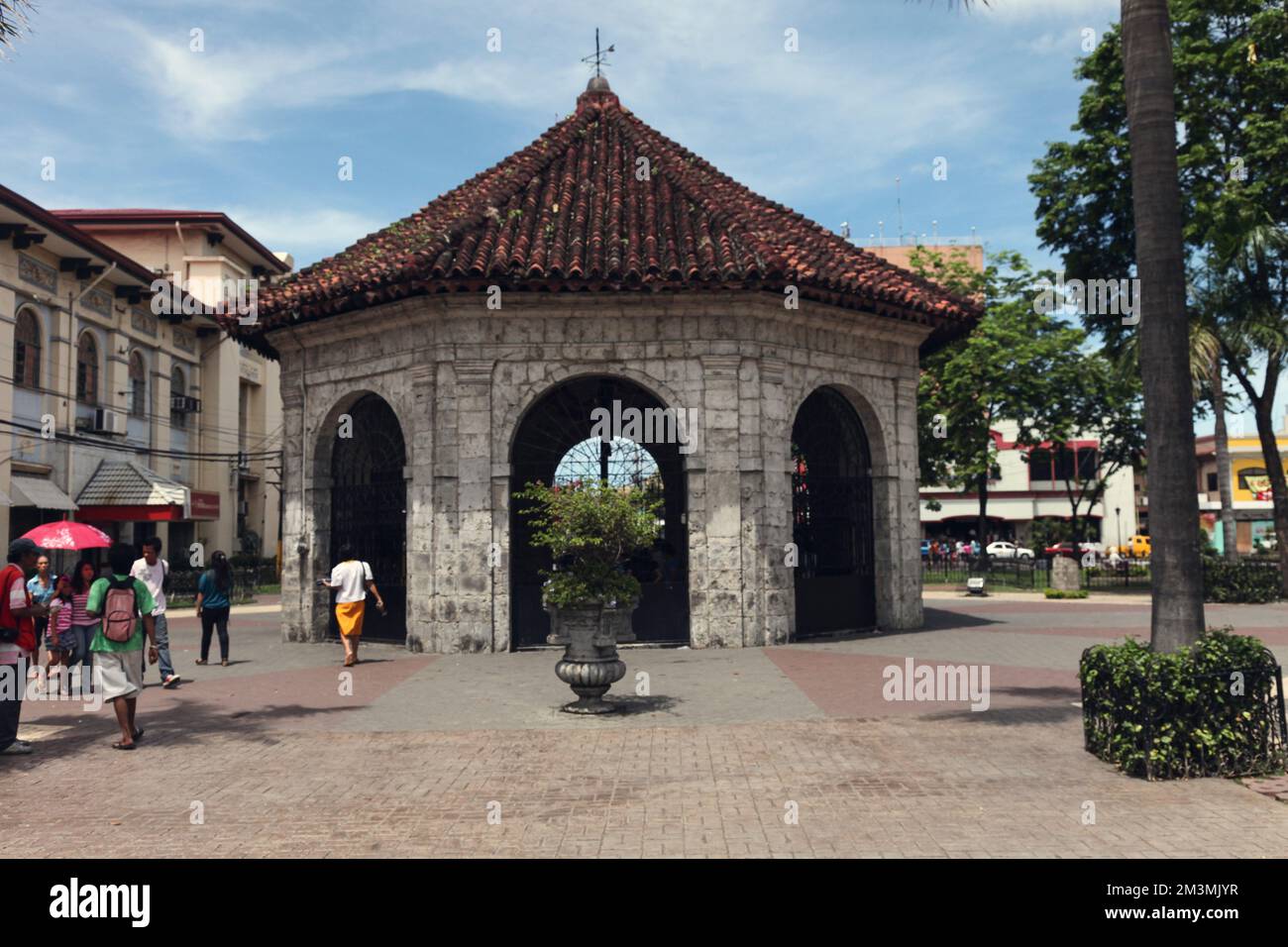 The Magellan's cross in Cebu, Philippines under the blue sky Stock ...