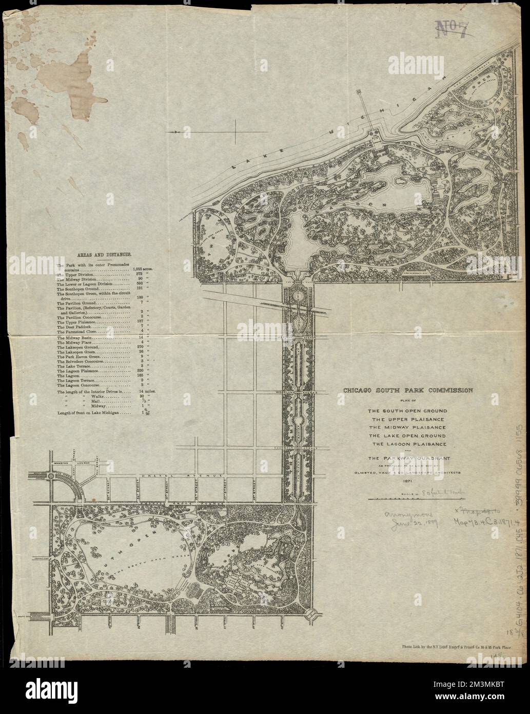 Plan of the South Open Ground, the Upper Plaisance, the Midway ...
