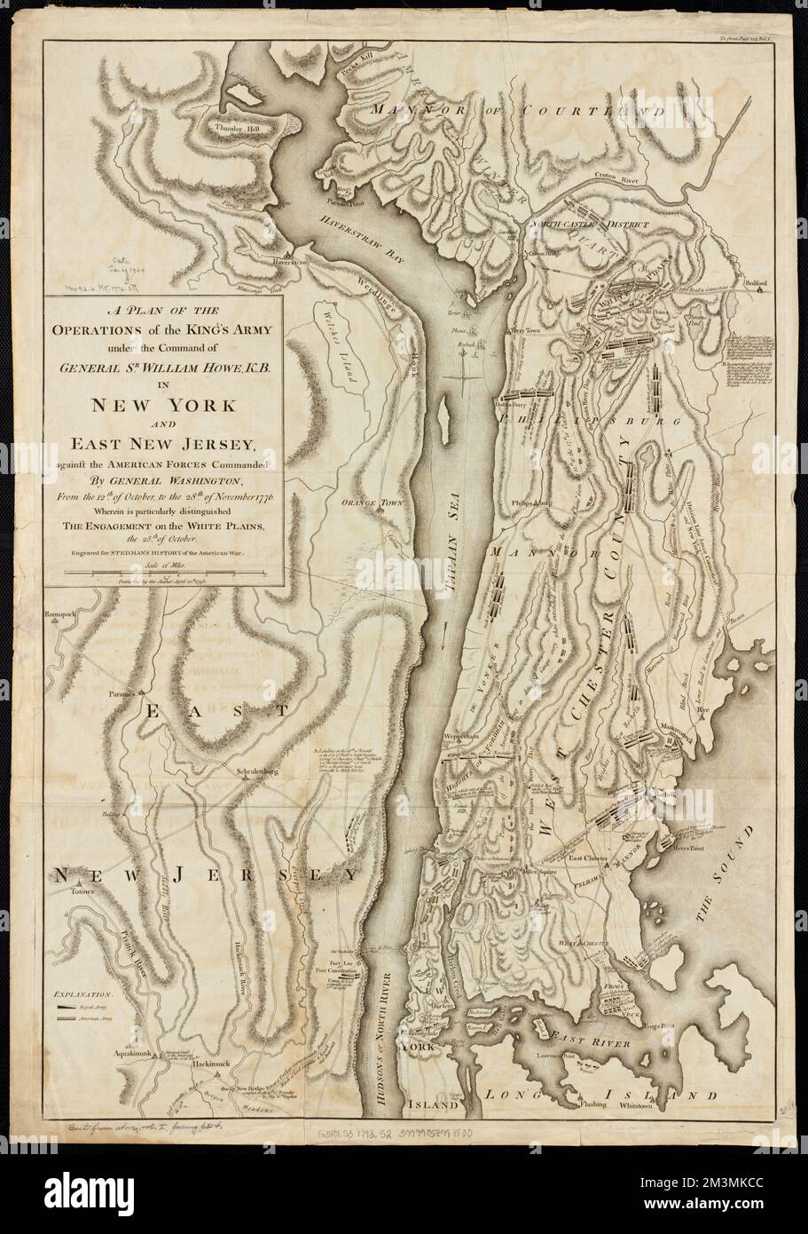 A plan of the operations of the King's army under the command of ...