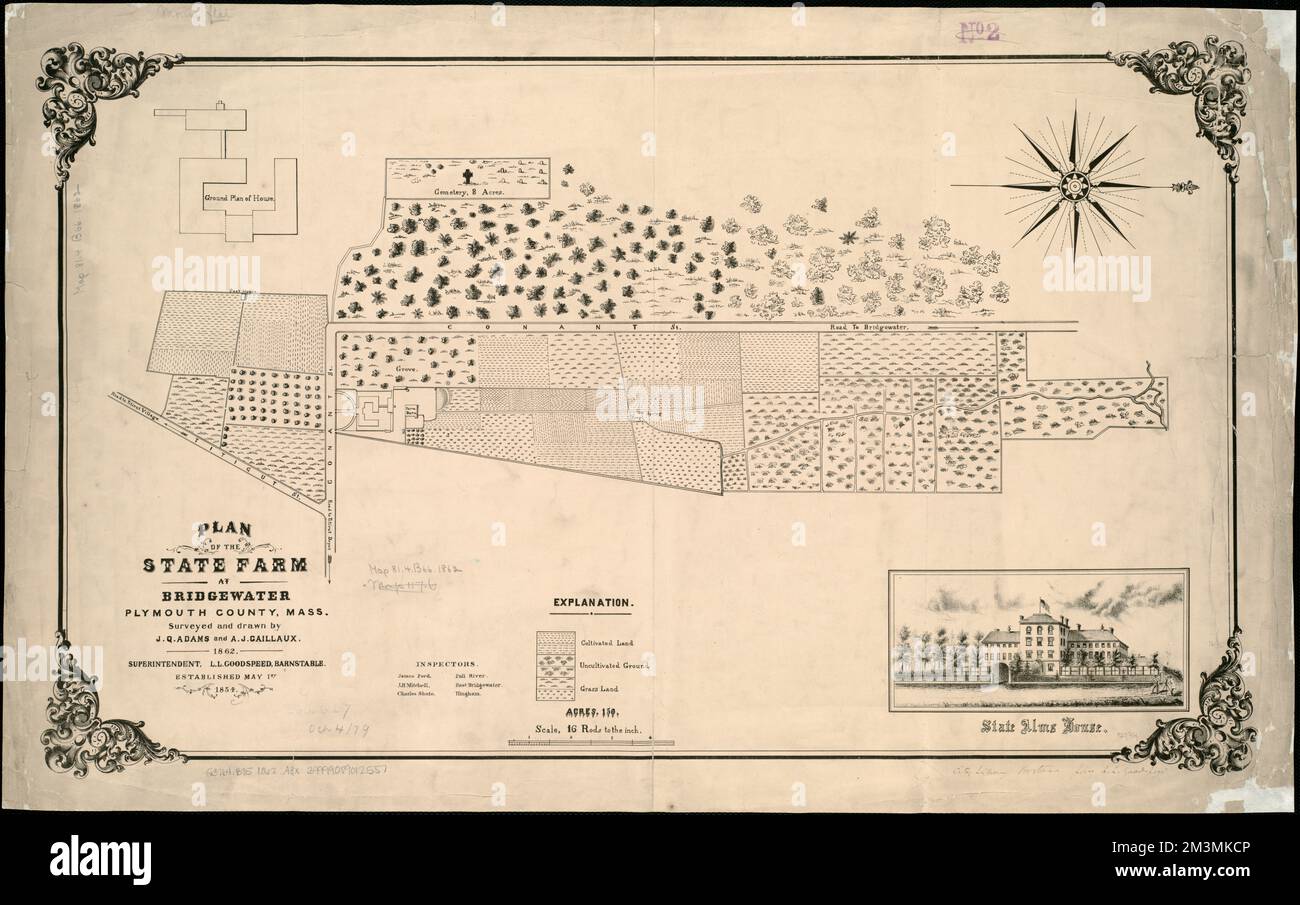 Plan of the state farm at Bridgewater, Plymouth County, Mass ...