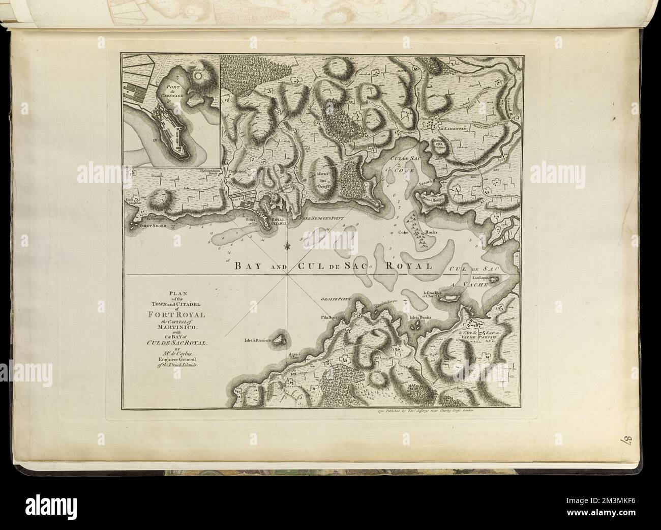 Plan of the town and citadel of Fort Royal, the capital of Martinico ...