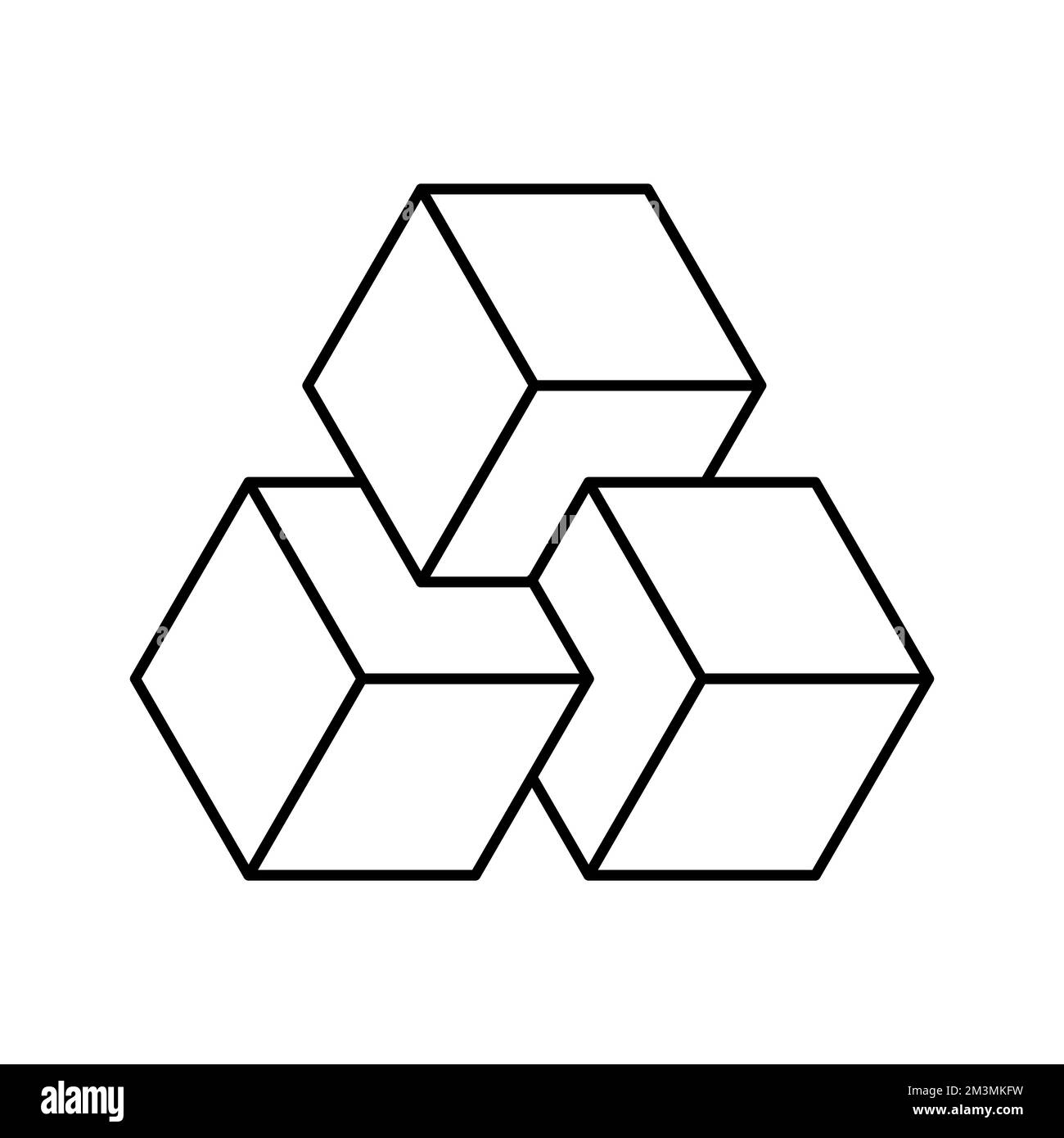 Optical illusion Cut Out Stock Images & Pictures - Alamy