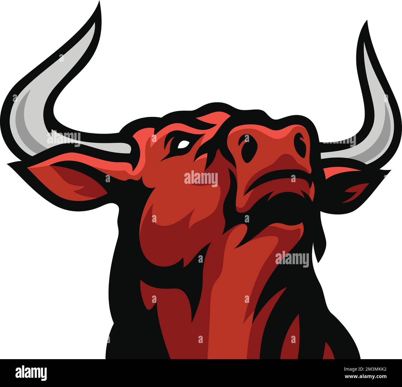 Cartoon angry bull head hi-res stock photography and images - Alamy