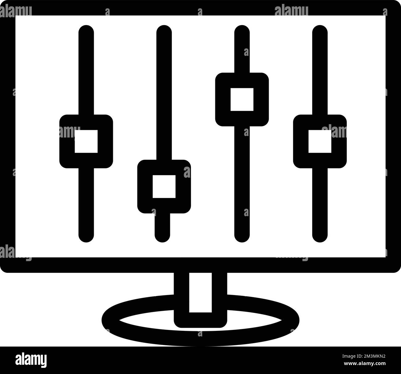 Data Gathering Vector Illustration Line Icon Design Stock Vector Image