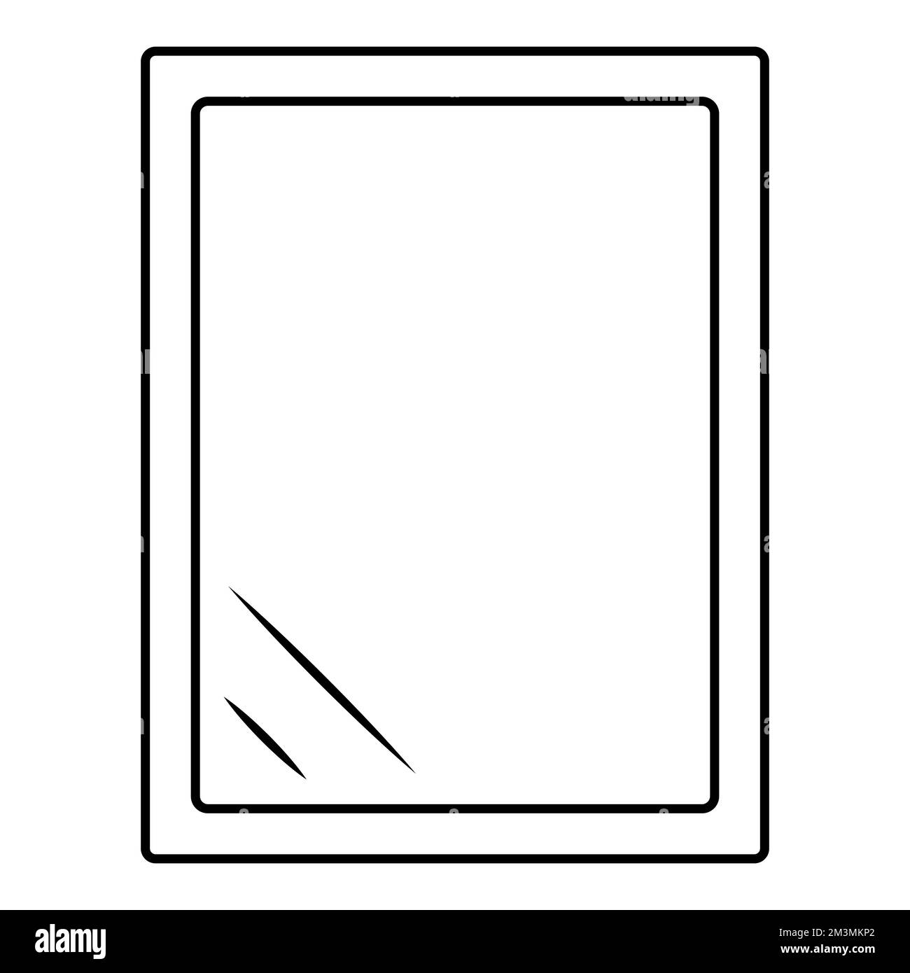 Icon glass mirror window, panel wall frame door plaque mirror Stock ...