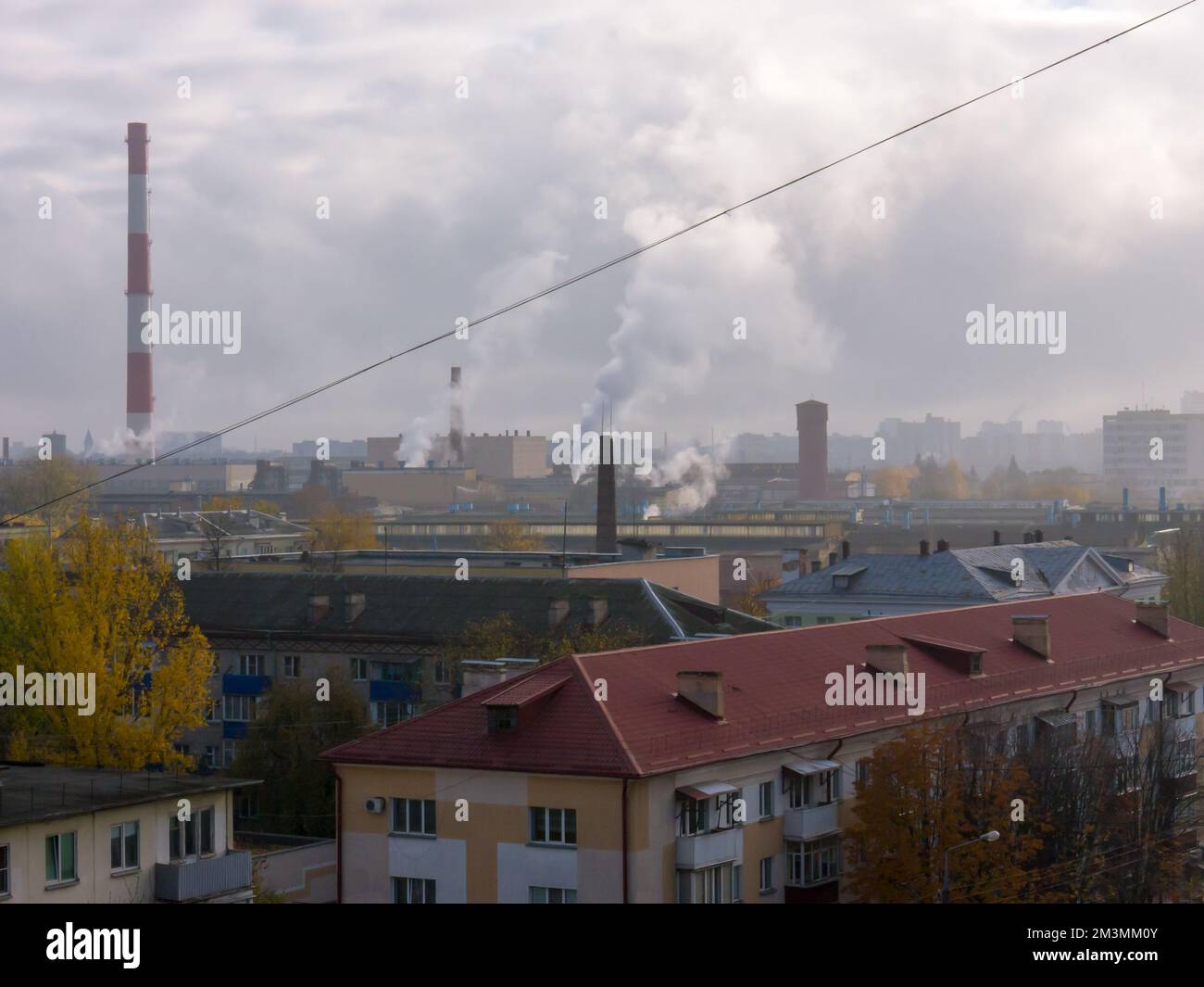 The city outdoor Factory chimneys Stock Photo - Alamy