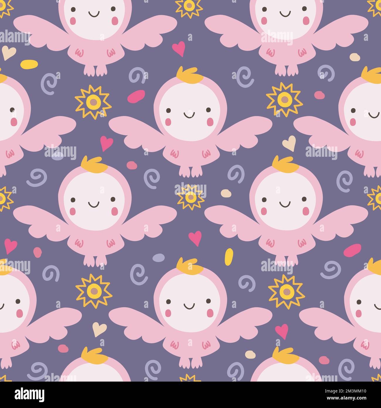 Angel repeat pattern hi-res stock photography and images - Alamy