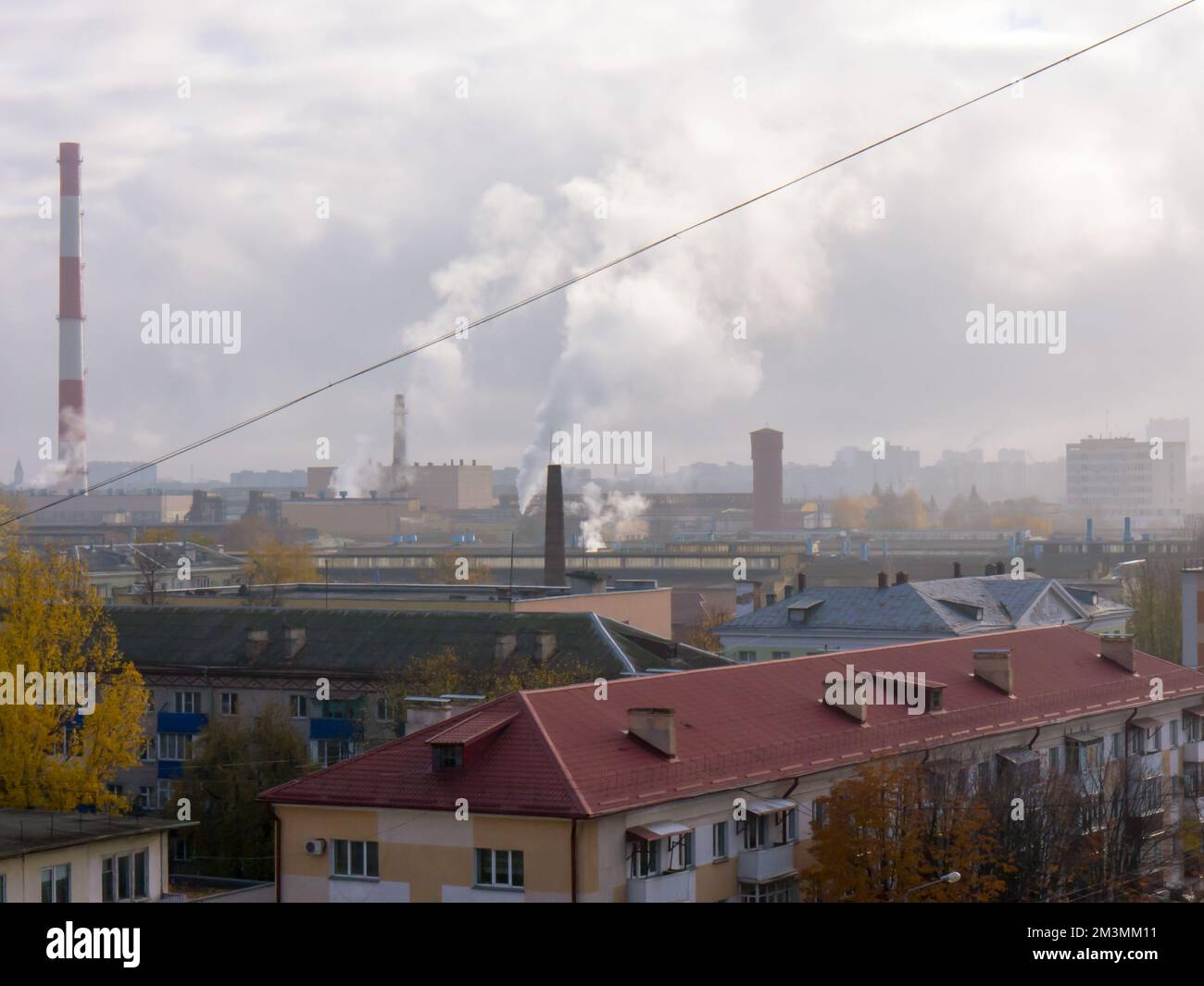The city outdoor Factory chimneys Stock Photo - Alamy