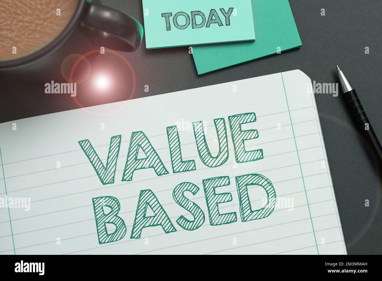 Conceptual caption Value Based. Business idea Considering the product ...