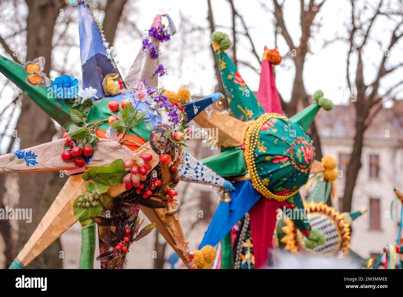 The flash of Christmas star - traditional annual festival of handmade ...
