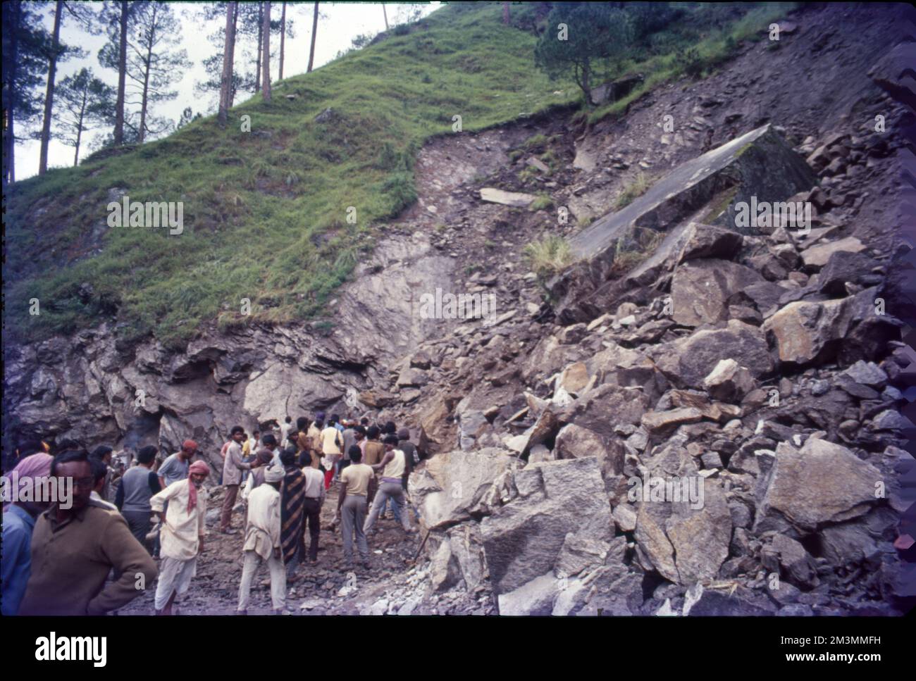 A landslide is defined as the movement of a mass of rock, debris, or ...