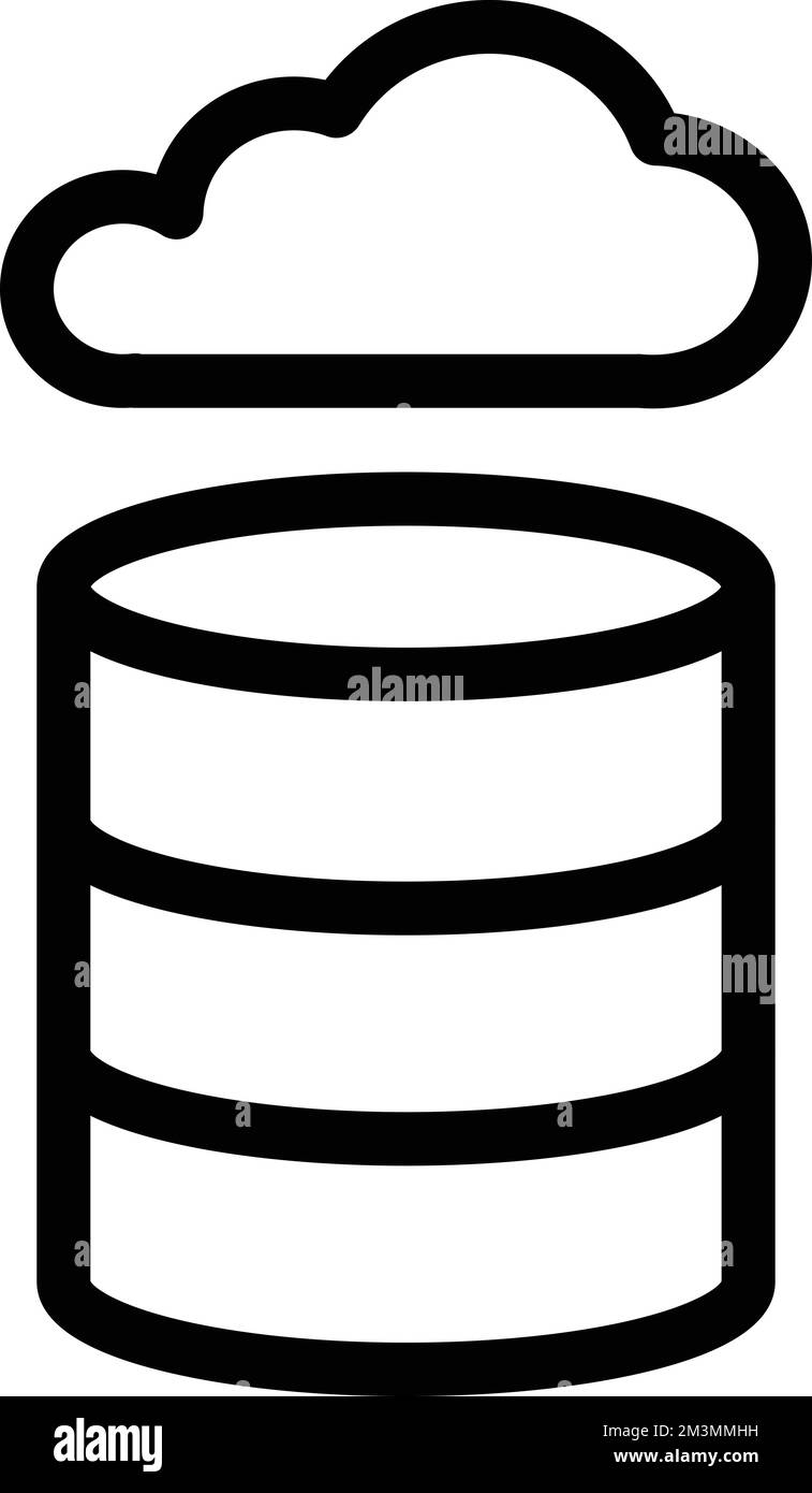 Data Gathering Vector Illustration Line Icon Design Stock Vector Image ...