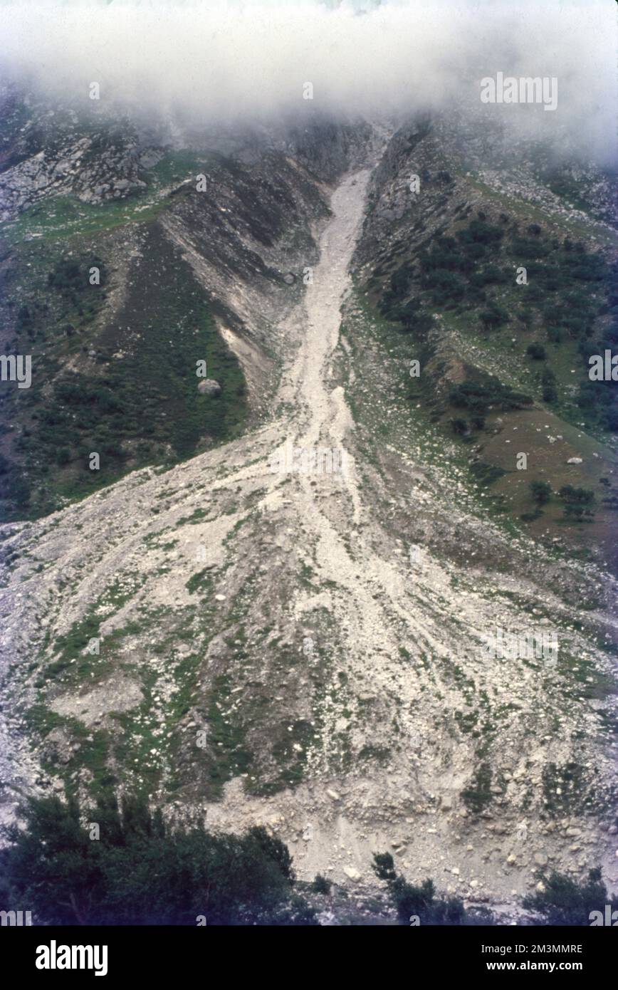 A landslide is defined as the movement of a mass of rock, debris, or ...