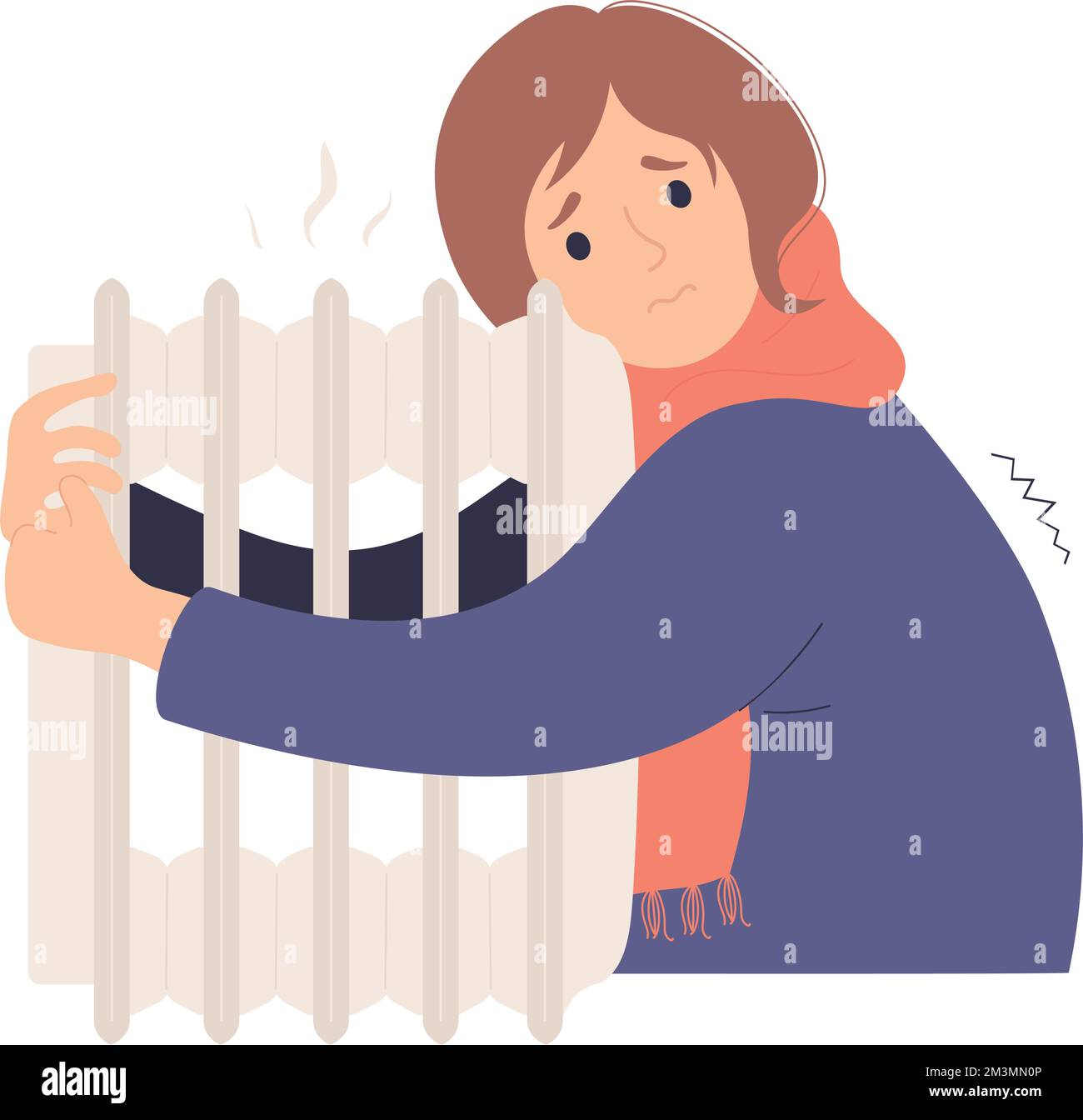 Freezing Cold Girl Cartoon