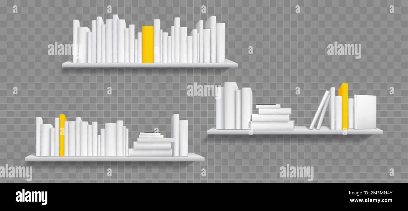 Empty book spines Stock Vector Images - Alamy