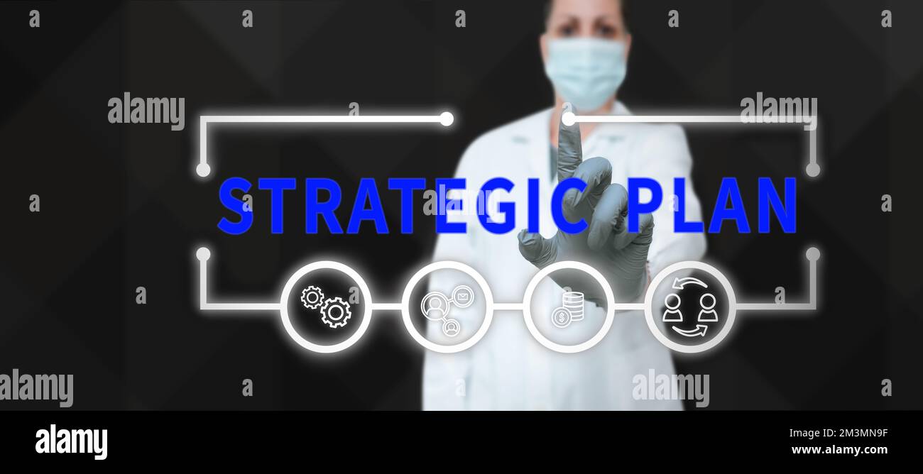 Inspiration showing sign Strategic Plan. Internet Concept A process of ...