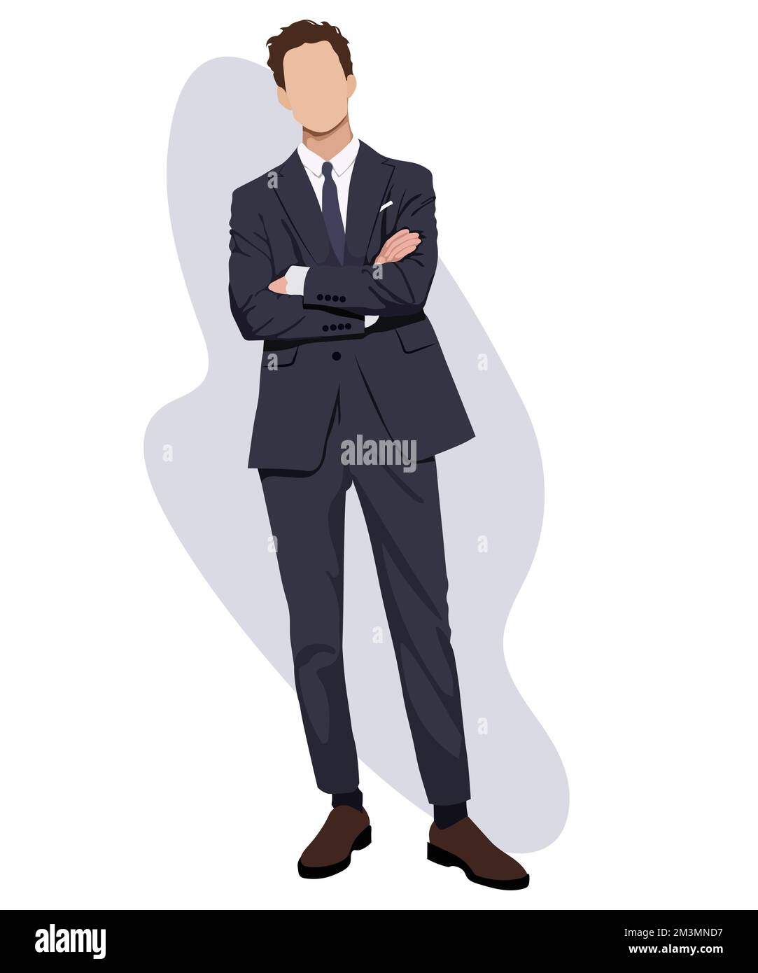 Stylish male businessman in a business suit on an interesting ...