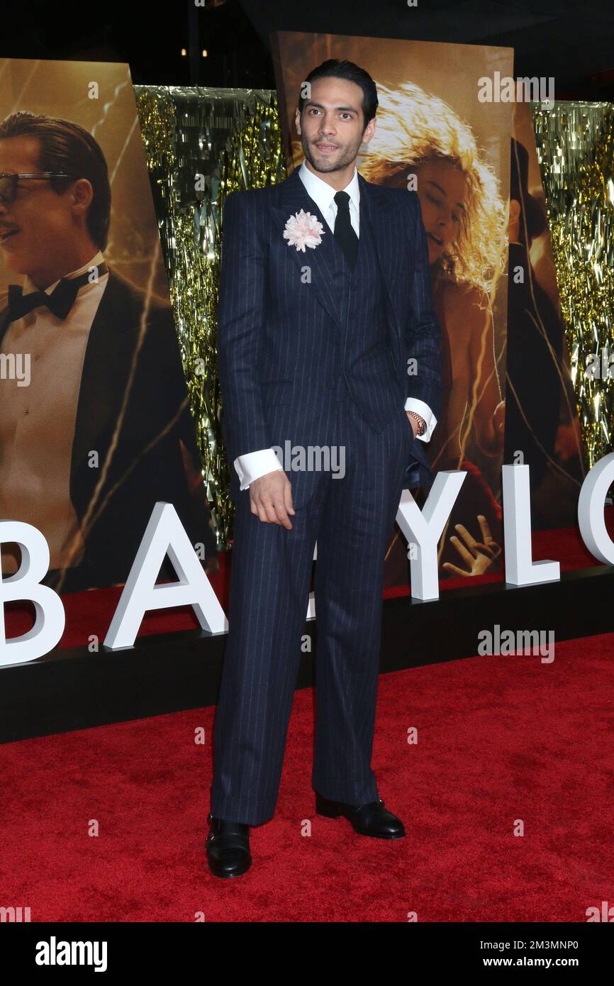 LOS ANGELES - DEC 15: Diego Calvo at the Babylon Los Angeles Premiere ...