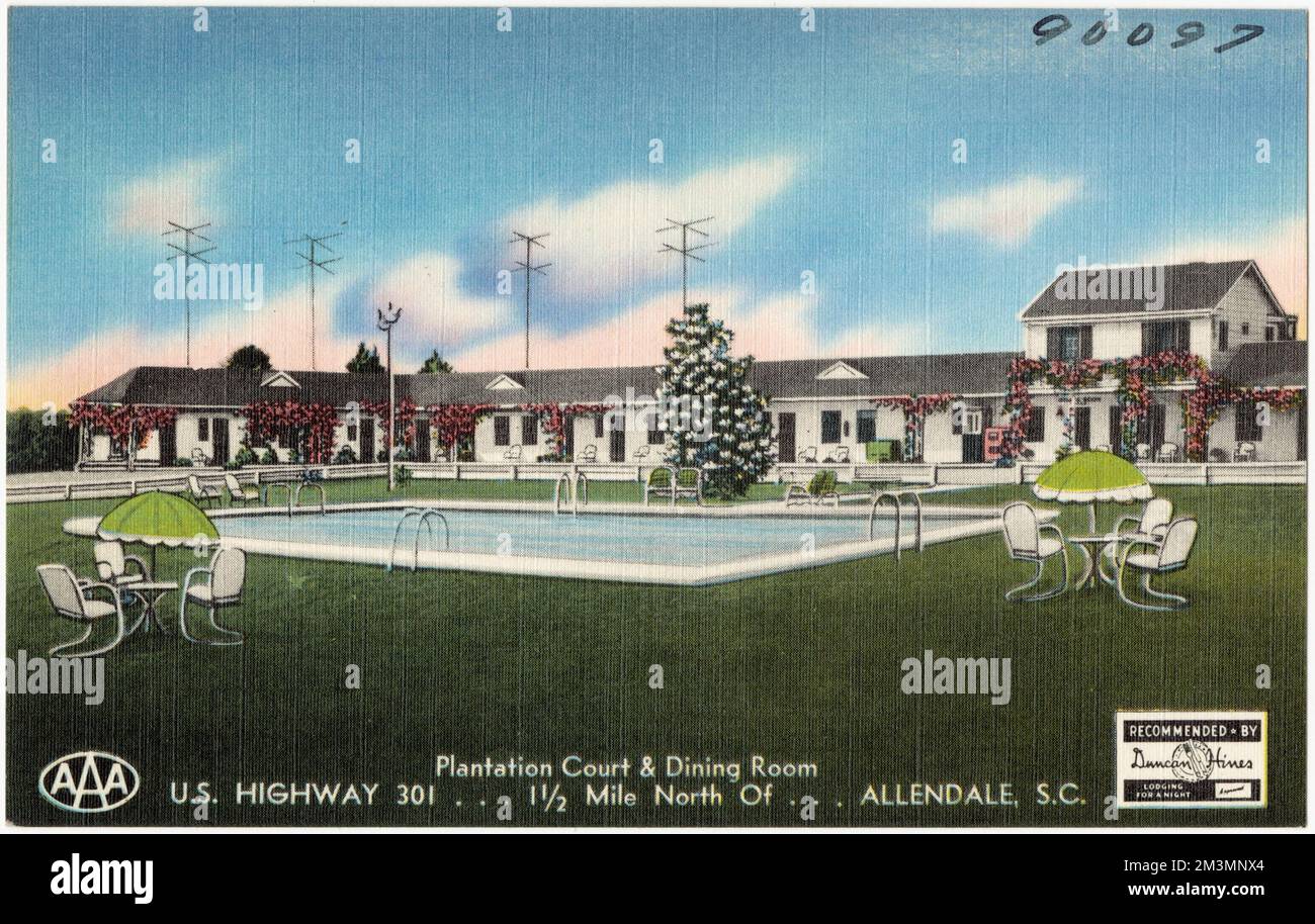 Plantation Court & Dining Room, U.S. Highway 301... 1 1/2 miles north ...