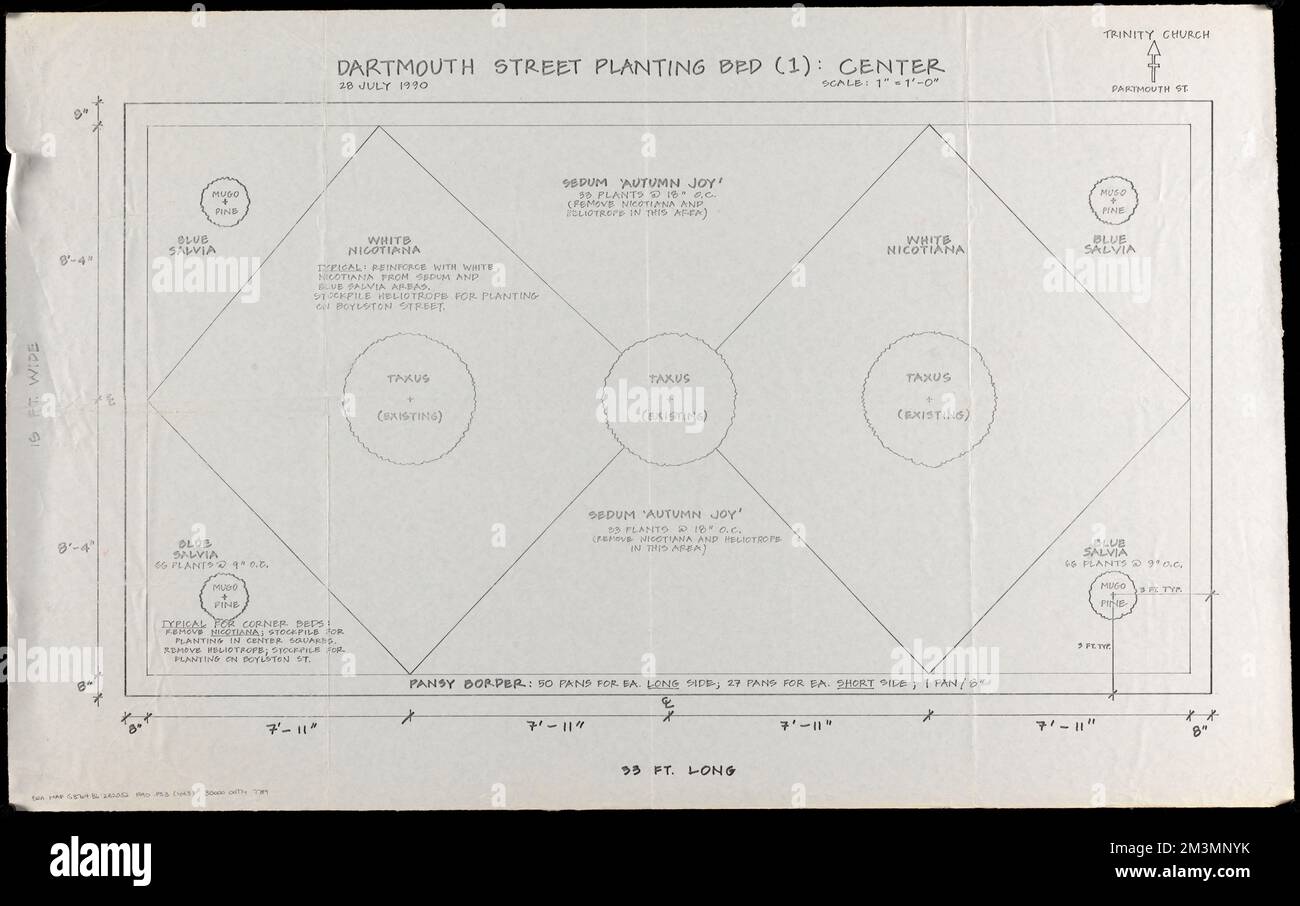Boston copley square map hi-res stock photography and images - Alamy