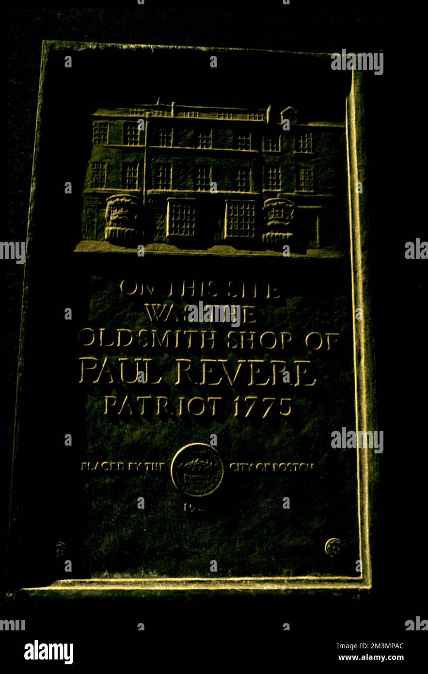 Plaque marking Paul Revere's goldsmith shop, Boston , Plaques, Revere ...
