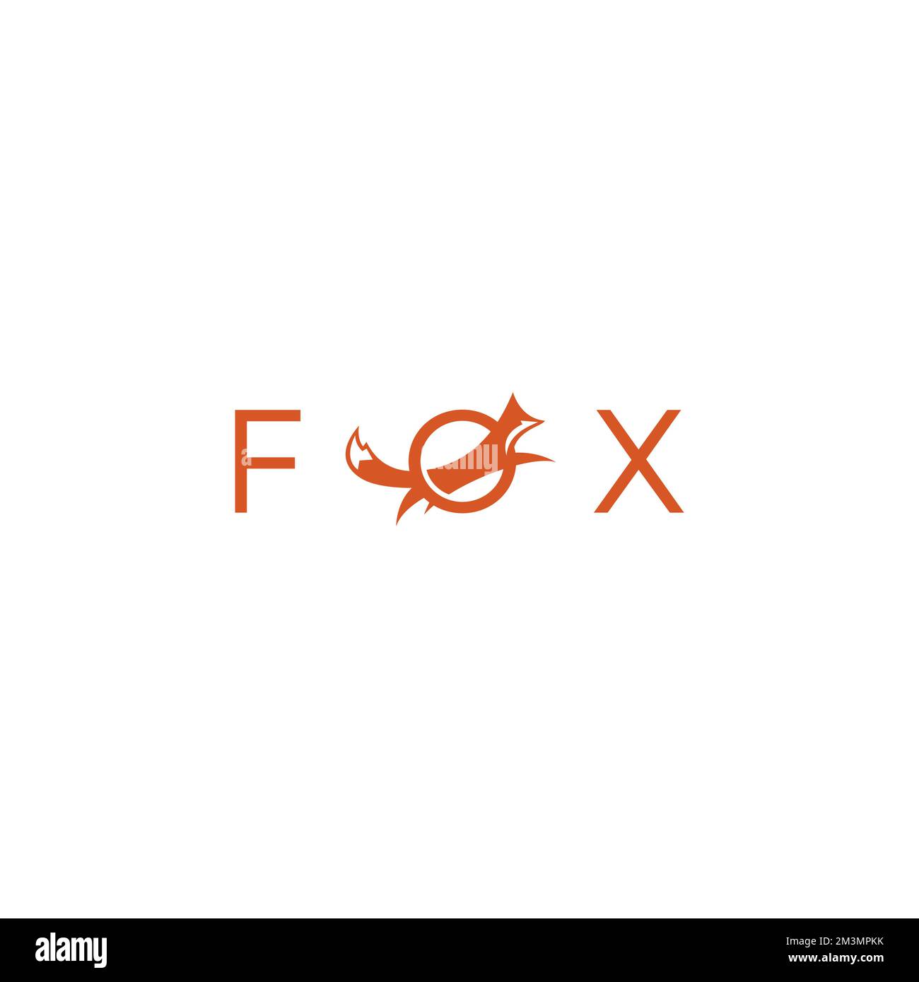 Fox Logo With Typography Illustration. Fox Icon Stock Vector Image ...