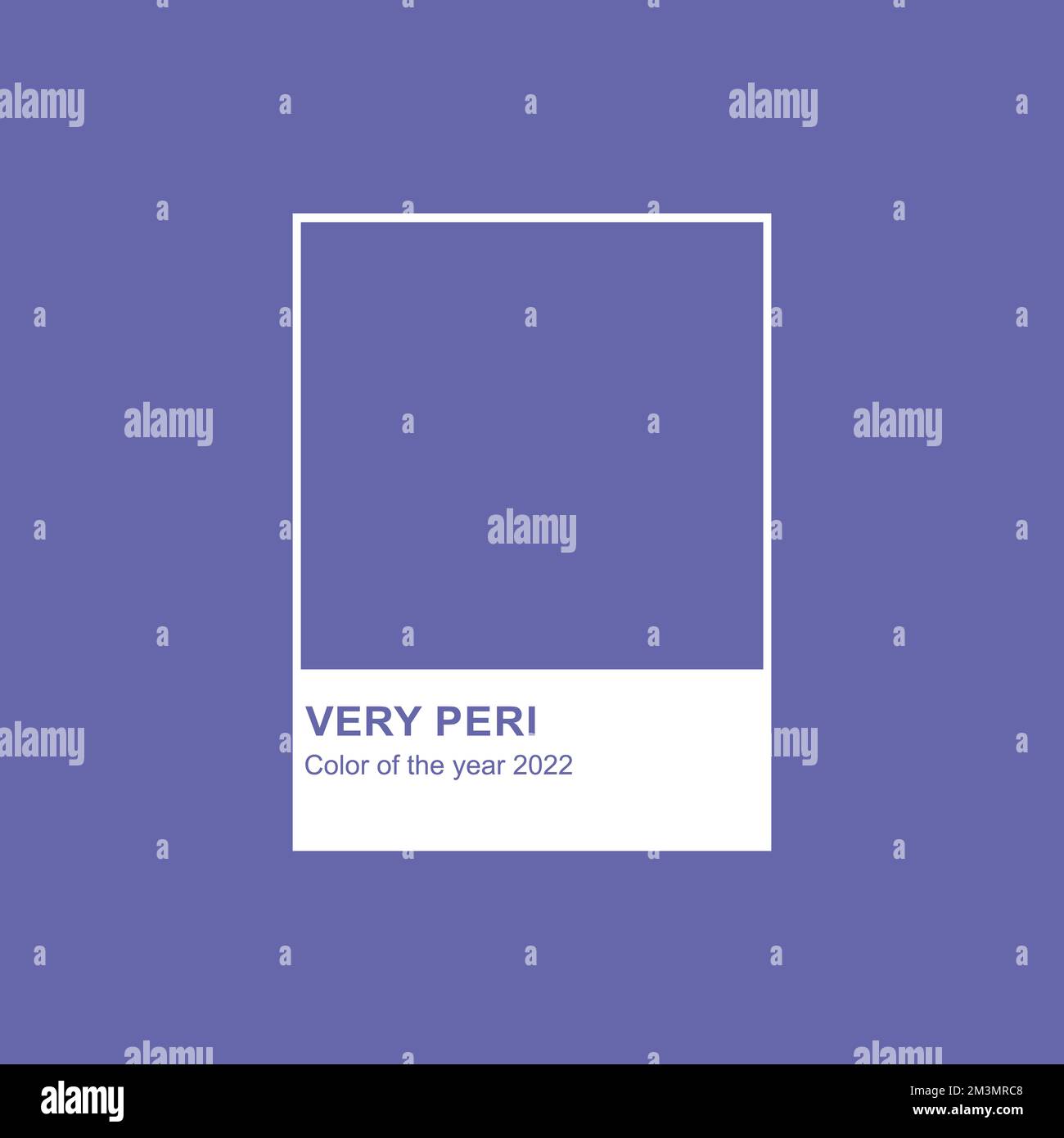 Very Peri color of the year 2022. Abstract background with square frame ...