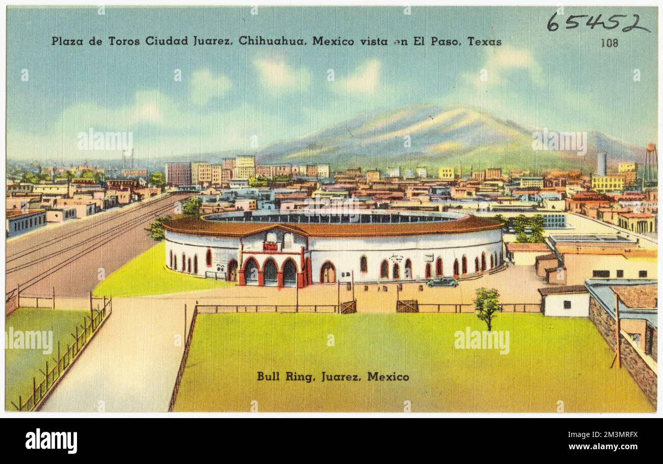 Plaza de Toros Ciudad Juarez, Chihuahua, Mexico, vista en El Paso ...
