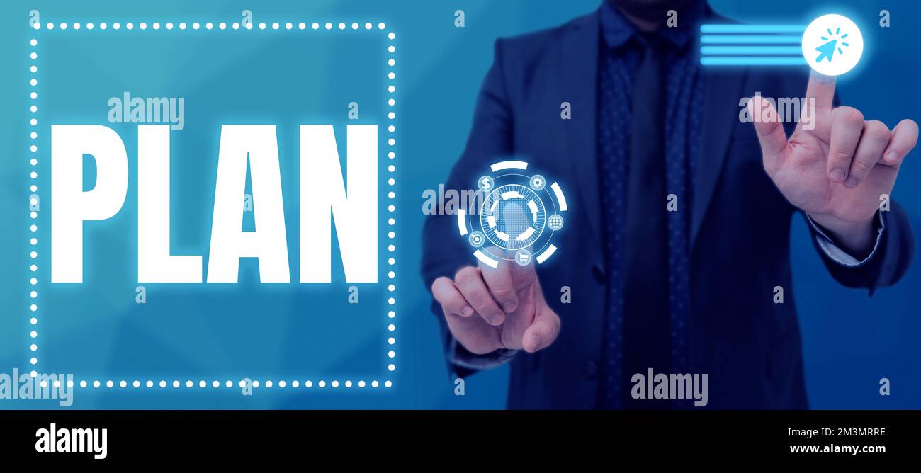 Text showing inspiration Plan. Word Written on Start of a detailed ...