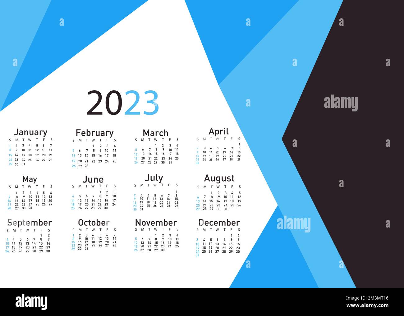 2023 year february calendar Stock Vector Images - Alamy