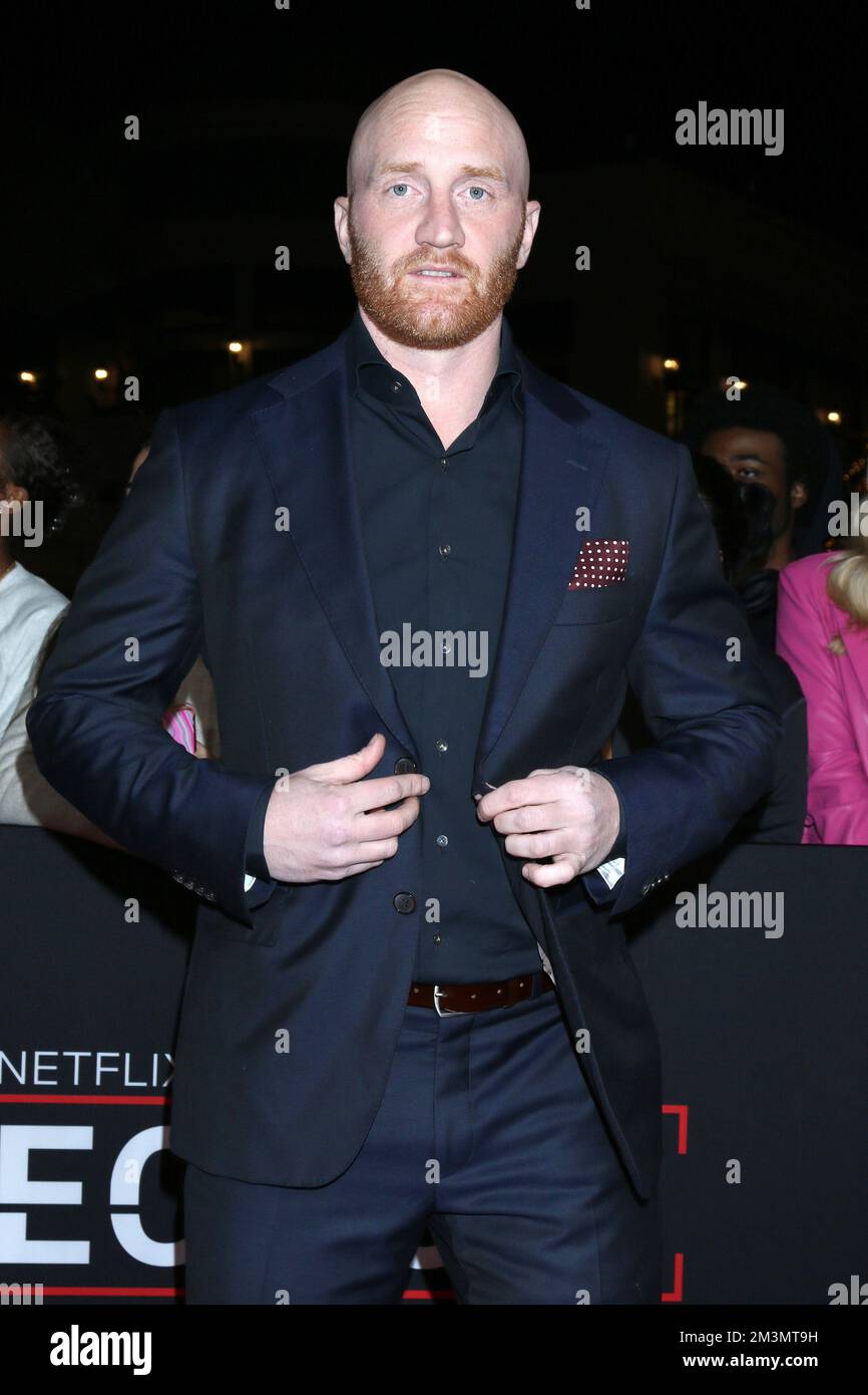 LOS ANGELES - DEC 8: Christian Jadah at the The Recruit Netflix Seriews ...