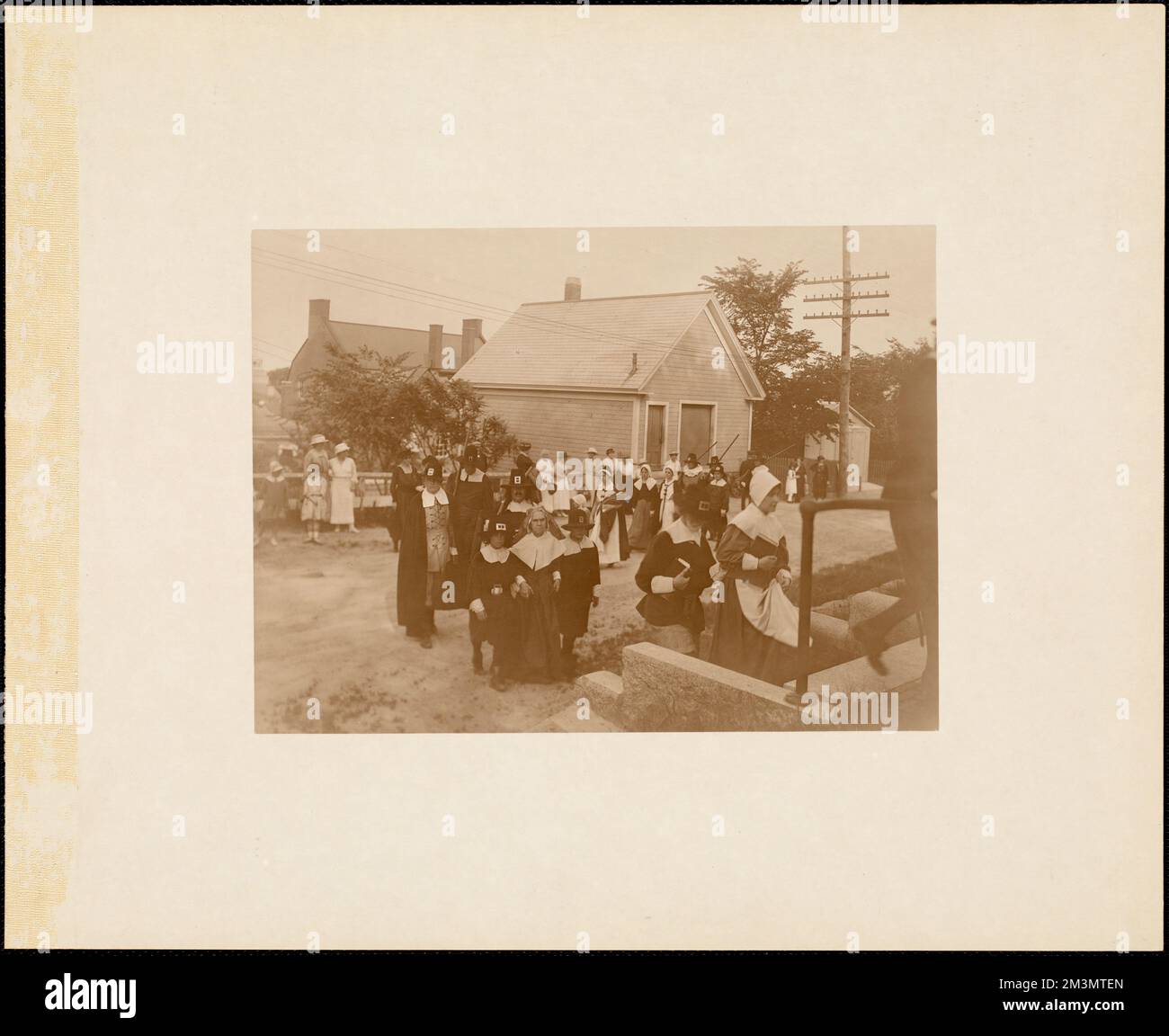 Plymouth Tercentenary celebration, a Pilgrim progress ascending Burial ...