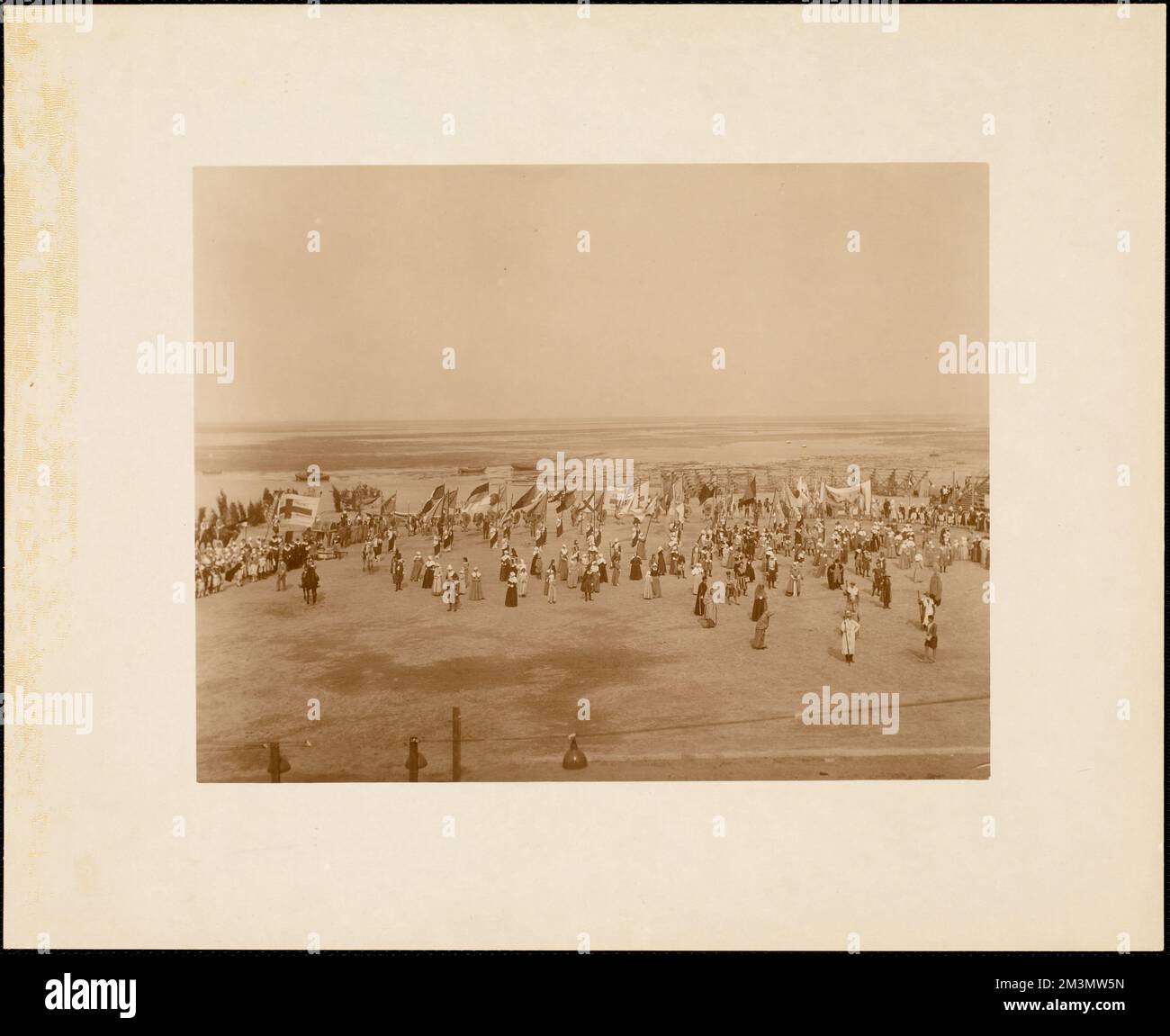 Plymouth Tercentenary Pageant, the state flags escorted by the entire ...