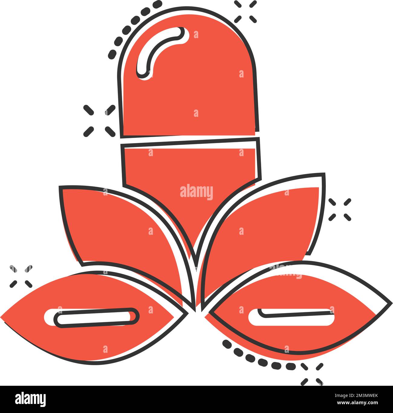 Vitamin pill note icon in comic style. Capsule cartoon vector ...