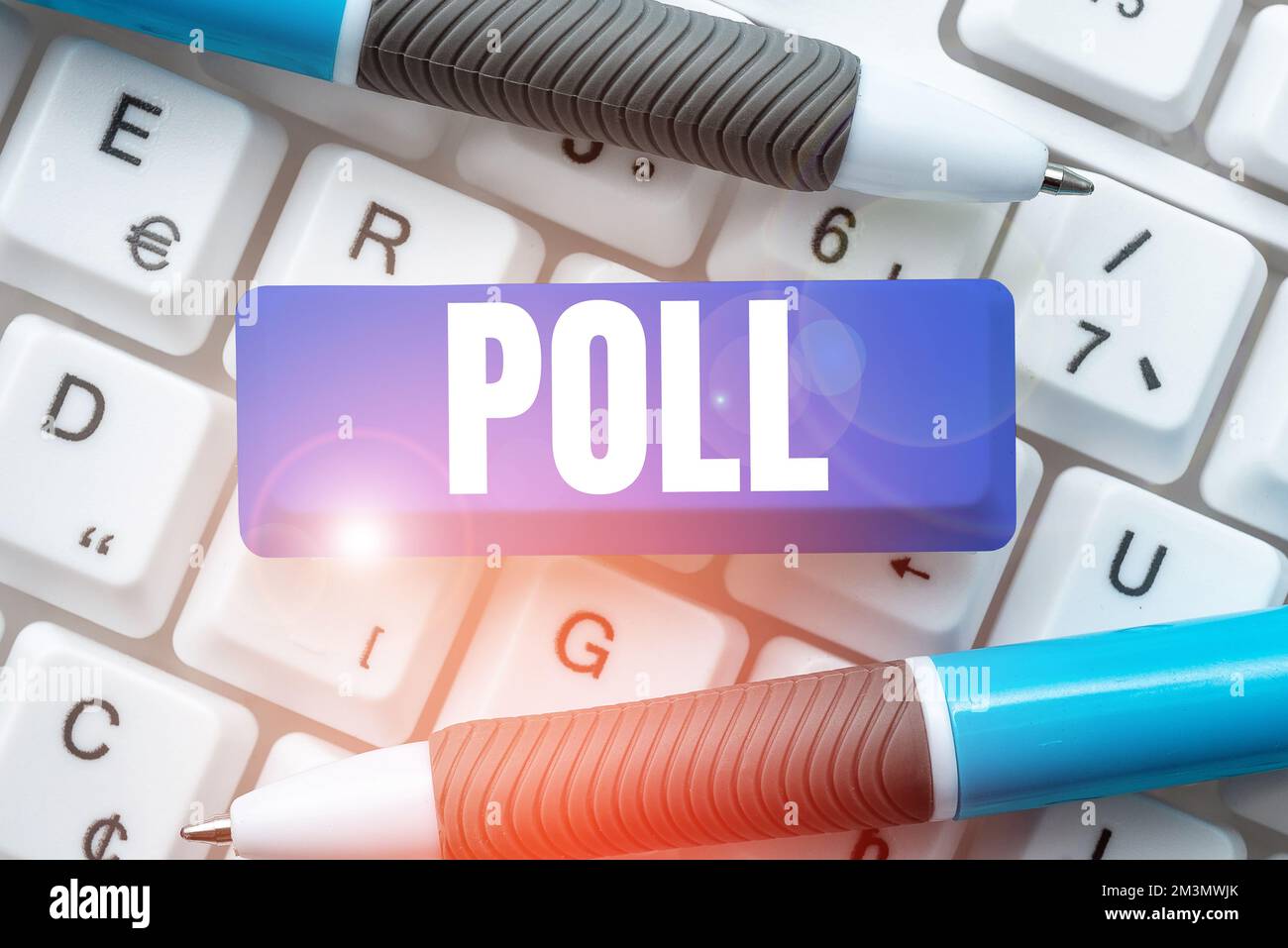 Text sign showing Poll. Business idea Record of the number of votes ...