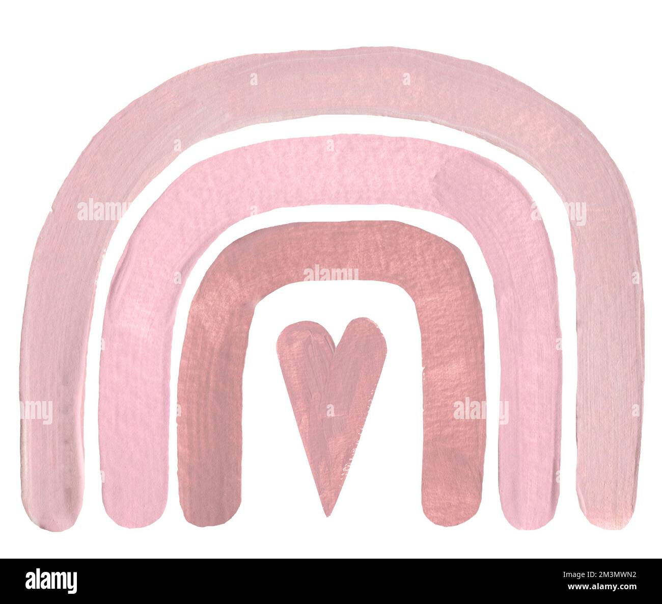 Pastel rainbow clipart. Neutral delicate rainbows illustration. Baby ...