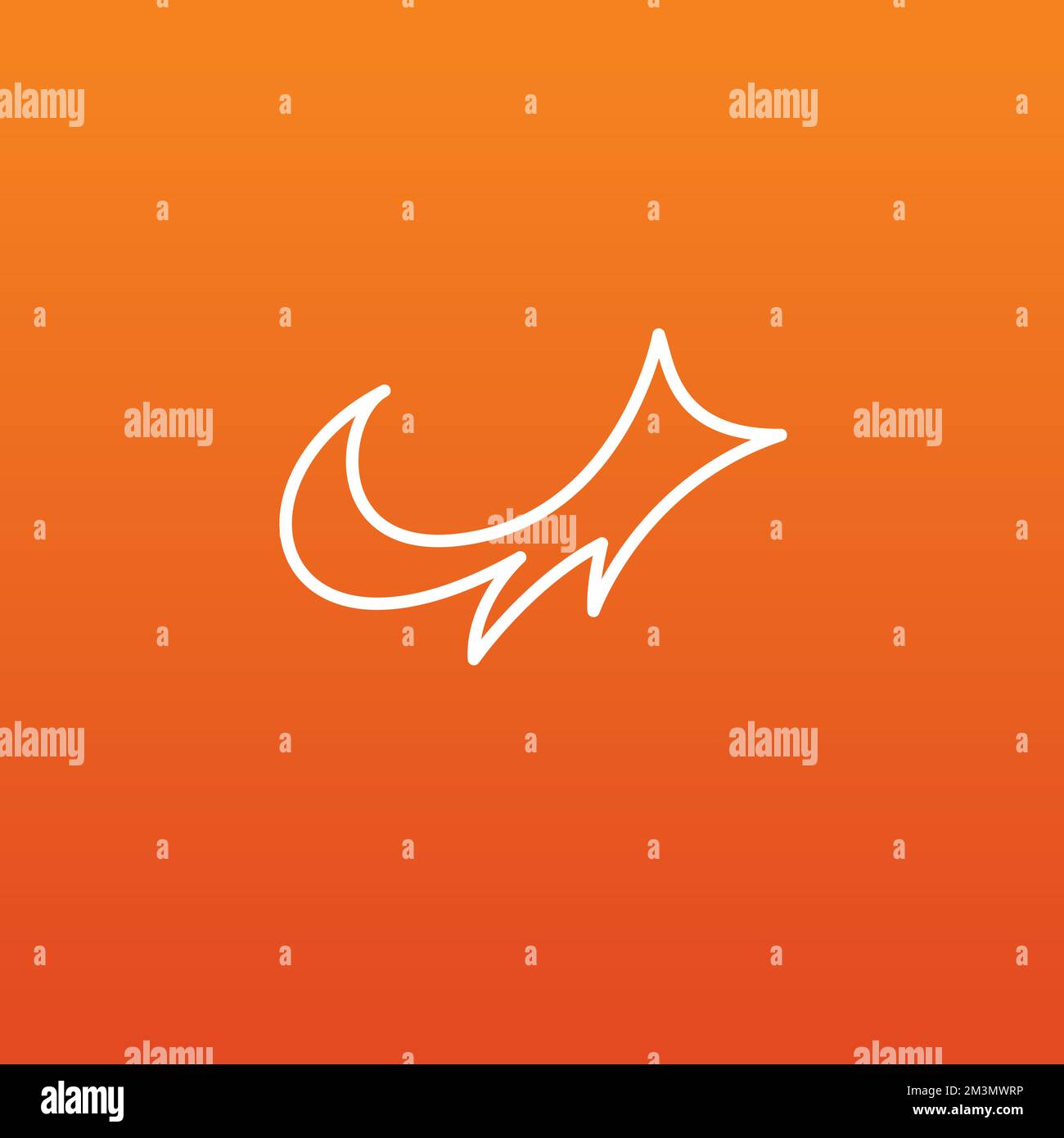 Fox Jump Line Logo Design. Fox Vector Stock Vector Image & Art - Alamy