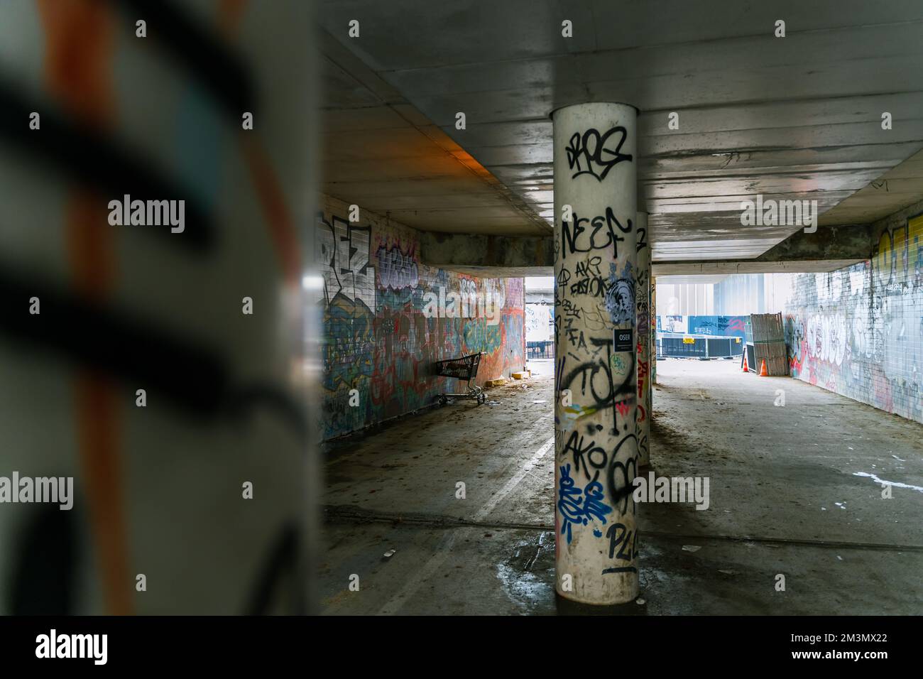 Underpass in the 13th Arrondissement of Paris Stock Photo - Alamy