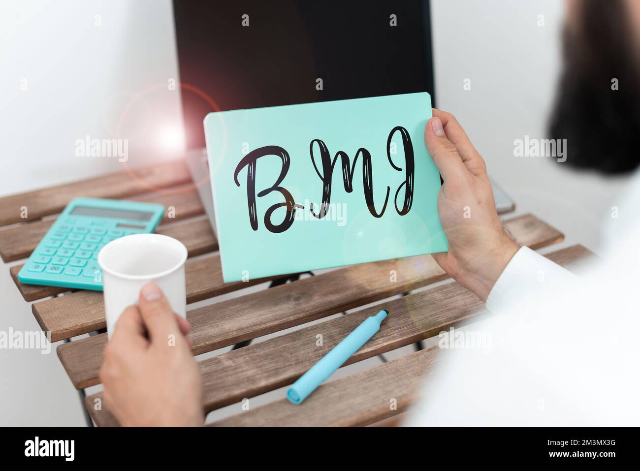 Writing displaying text Bmi. Word Written on Method of estimating body ...